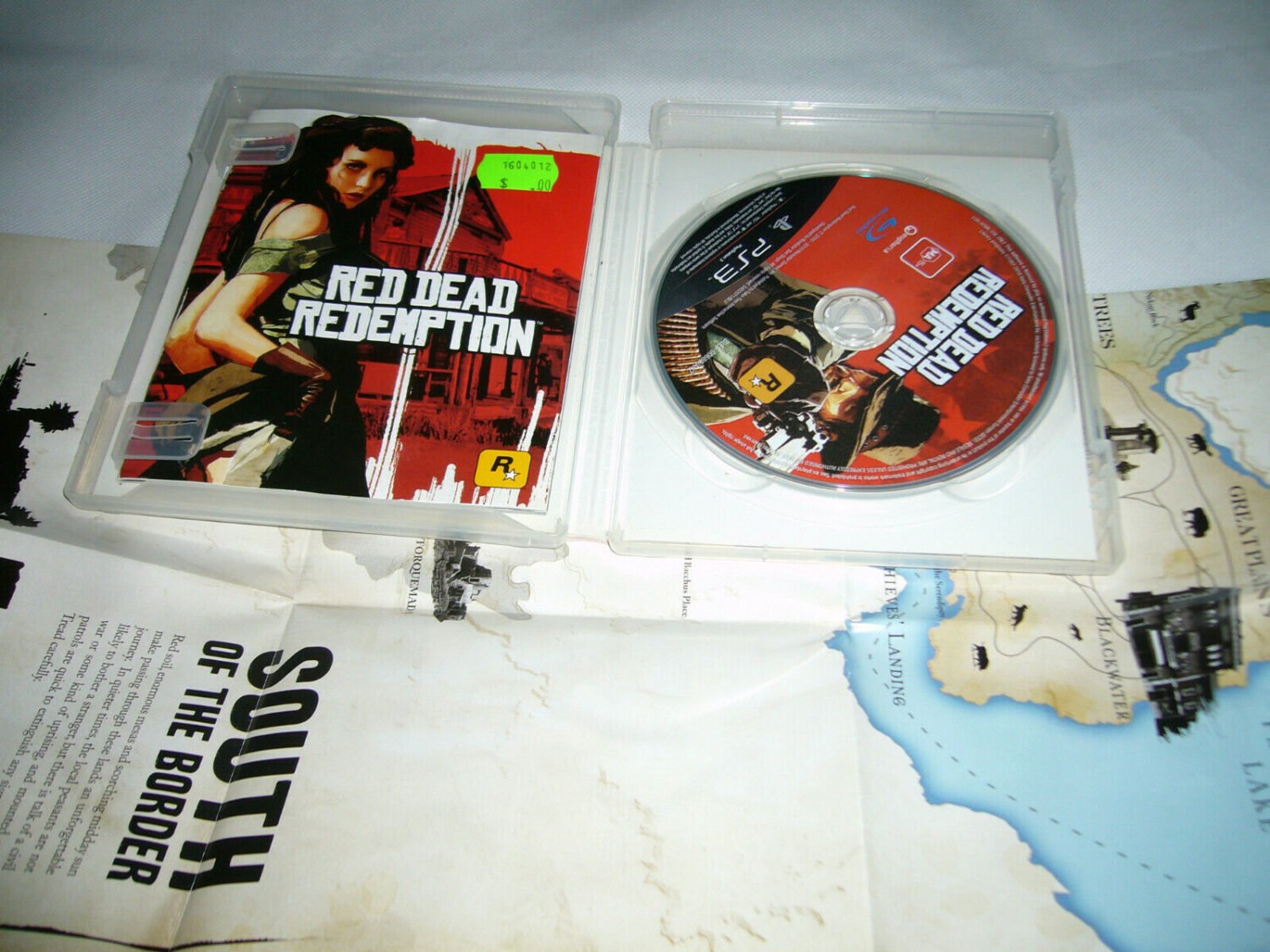 Mint Disc Playstation 3 Ps3 Red Dead Redemption Includes Map + Manual ...