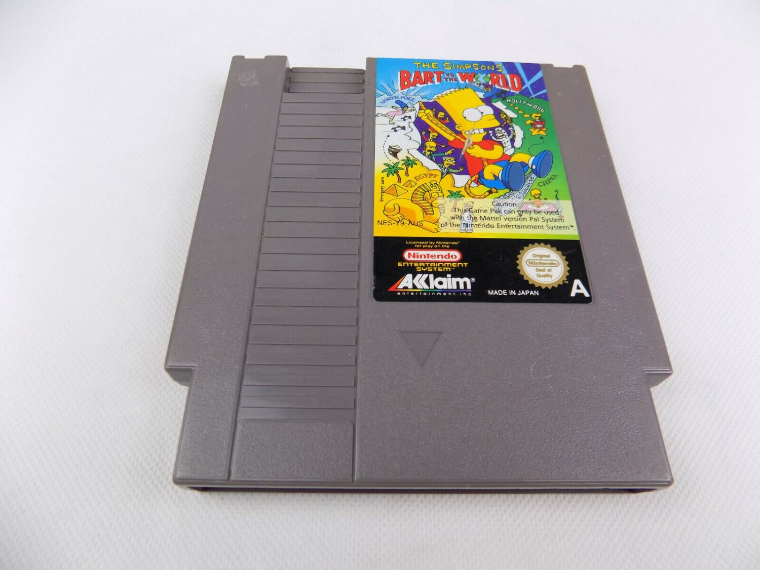 Nintendo NES Like New The Simpsons Bart Vs The World – PAL – Grade A ...