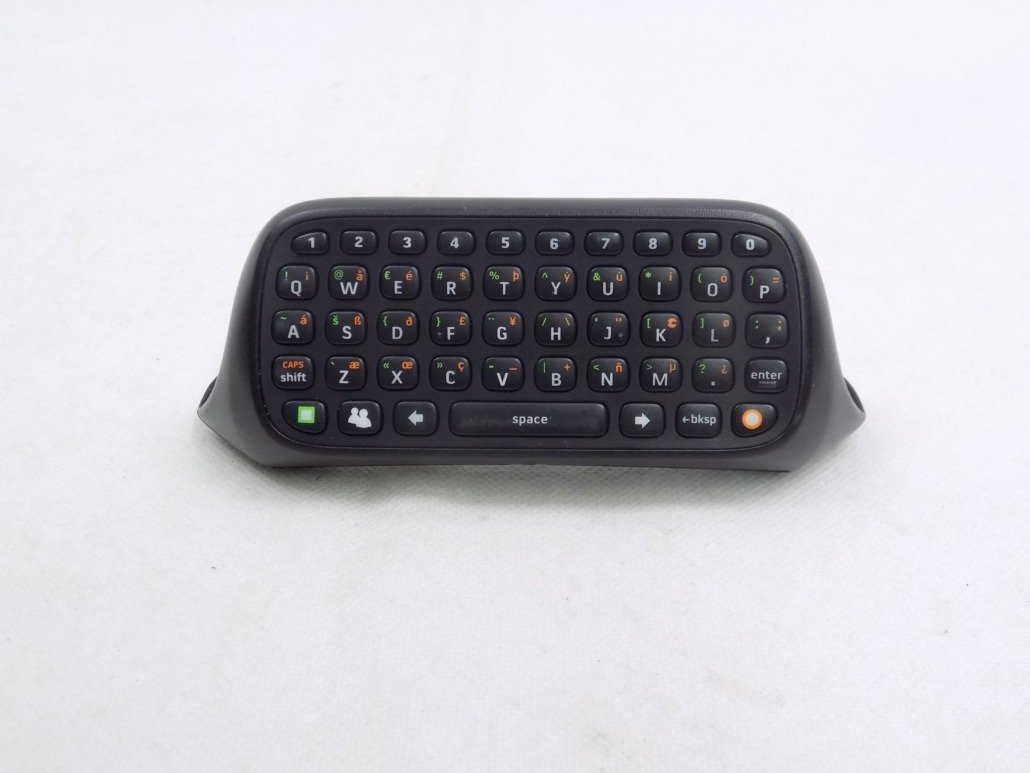 Xbox 360 Keyboard Chatpad Black Controller Attachment - Starboard Games