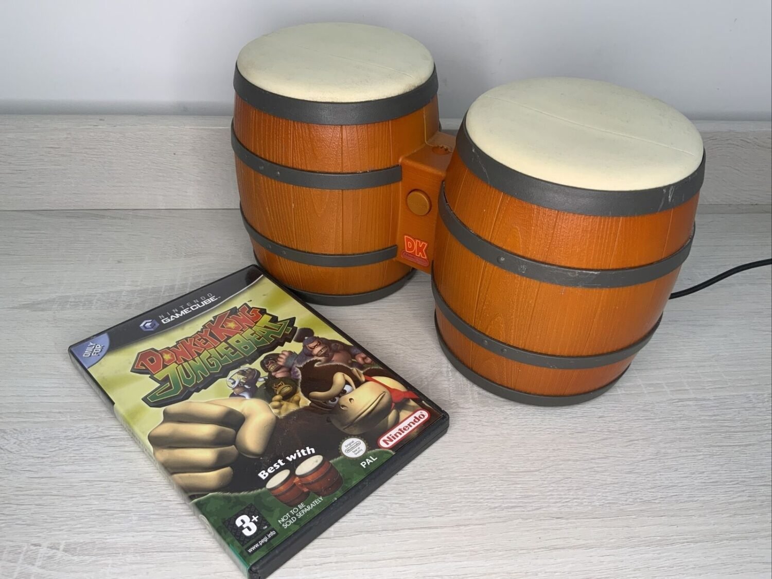 Mint Disc Nintendo Gamecube Donkey Konga Jungle Beat Complete + Bongos ...