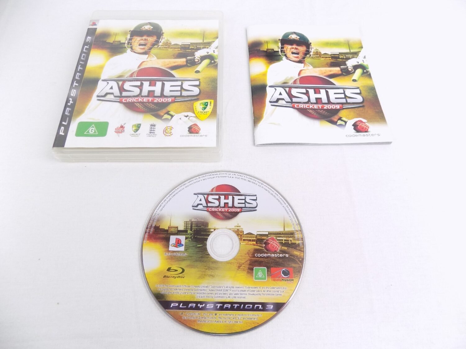 Mint Disc Playstation 3 Ps3 Ashes Cricket 2009 - Inc Manual - Starboard ...