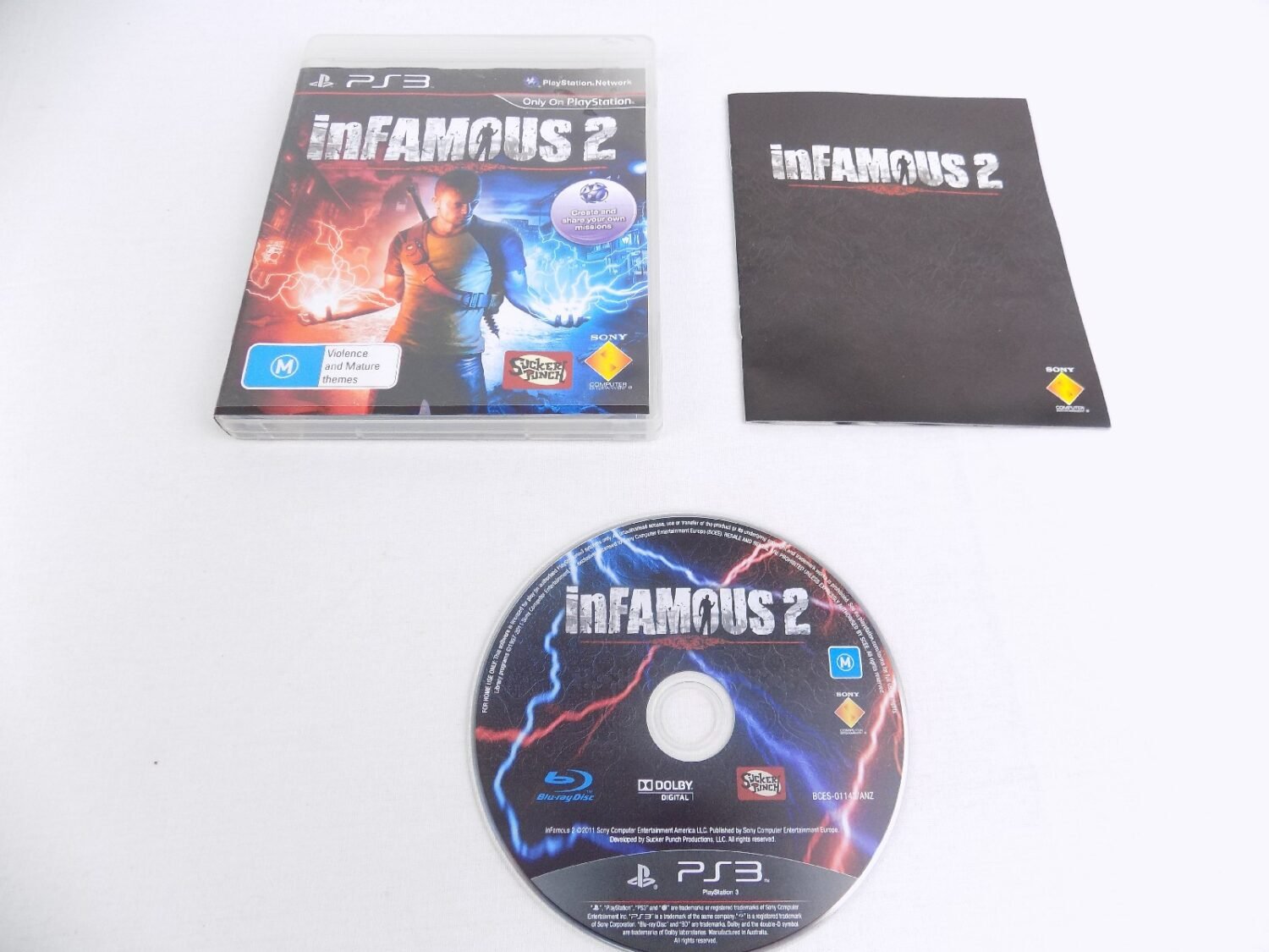 Mint Disc Playstation 3 Ps3 inFamous 2 II - Starboard Games