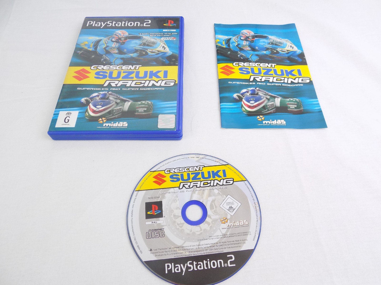 Mint Disc Playstation 2 Ps2 Crescent Suzuki Racing - Starboard Games