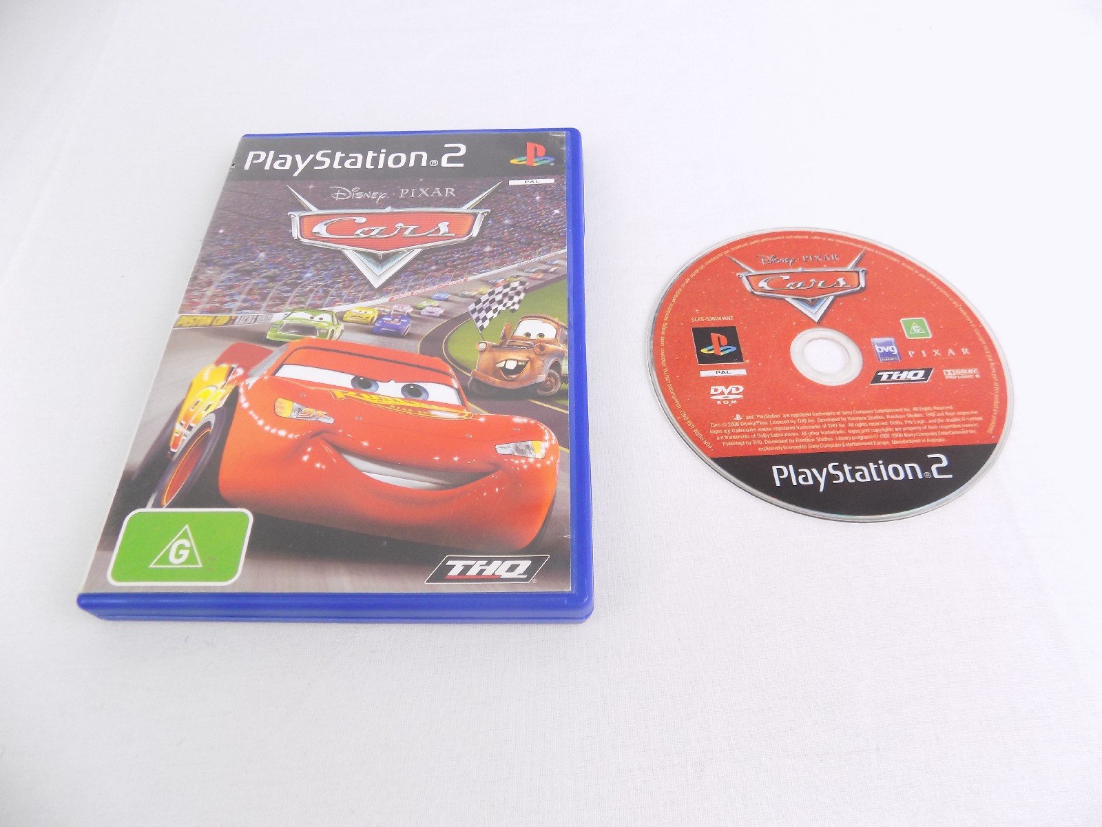 Mint Disc Playstation 2 Ps2 Disney Pixar Cars No Manual - Starboard Games