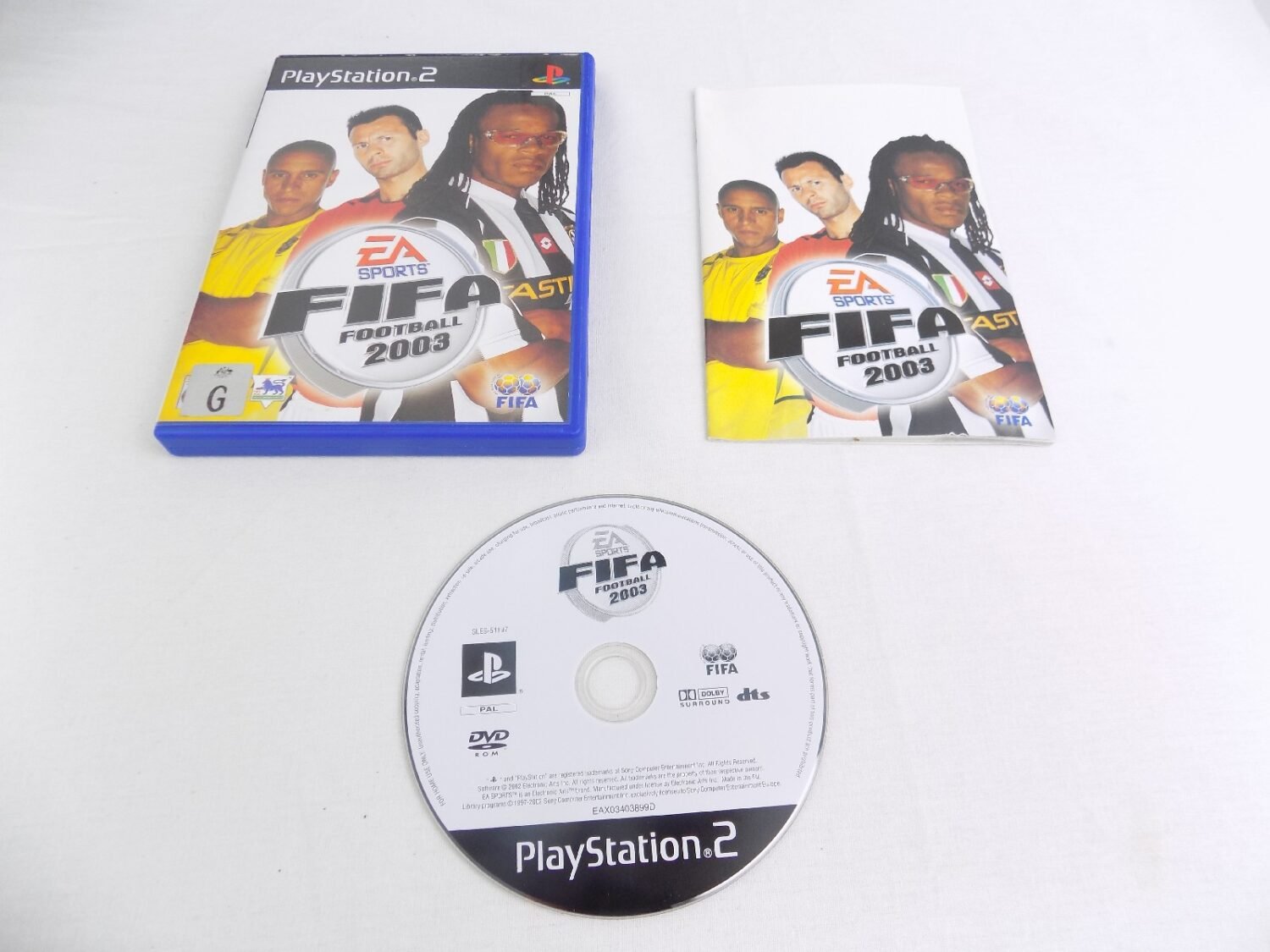 Mint Disc Playstation 2 Ps2 FIFA Football 2003 2k03 03 Free Postage ...