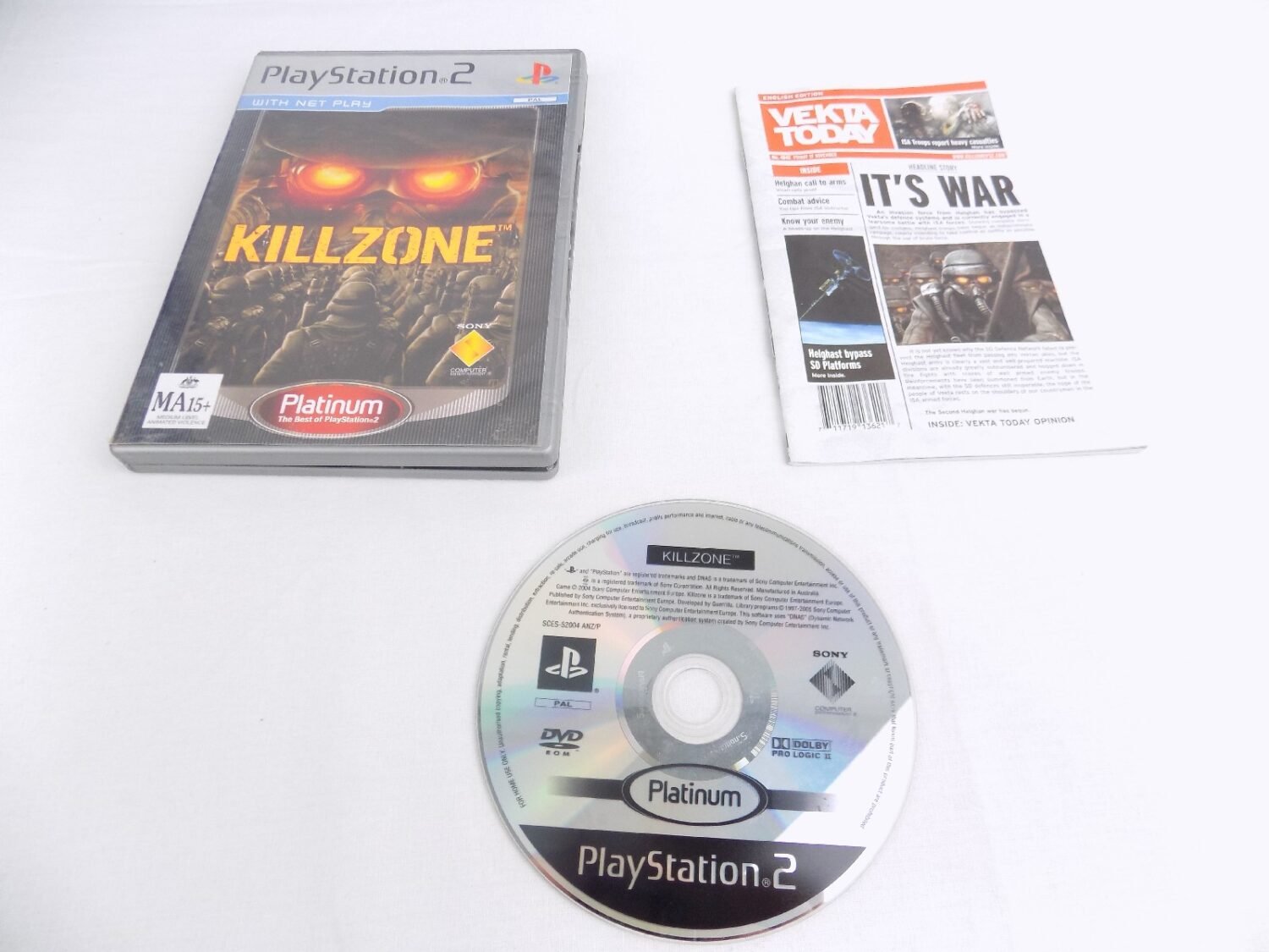 Mint Disc Playstation 2 Ps2 Platinum Killzone - Inc Manual - Starboard ...