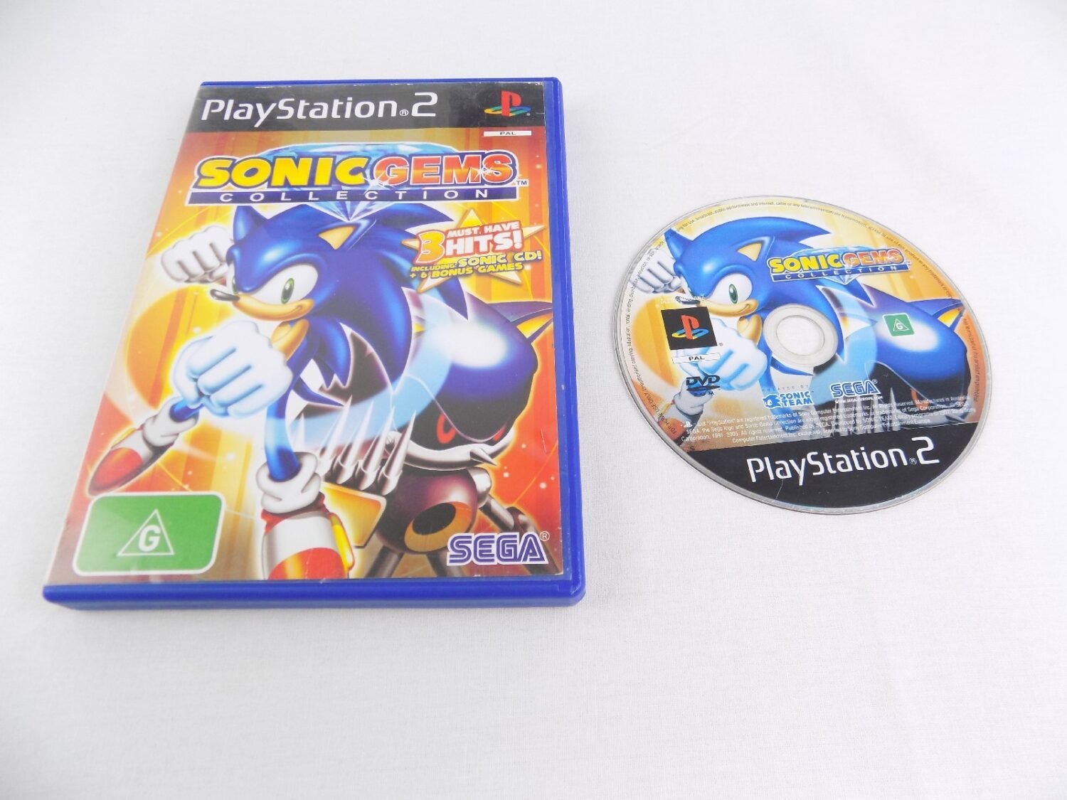 Mint Disc Playstation 2 Ps2 Sonic Gems Collection - No Manual Free ...