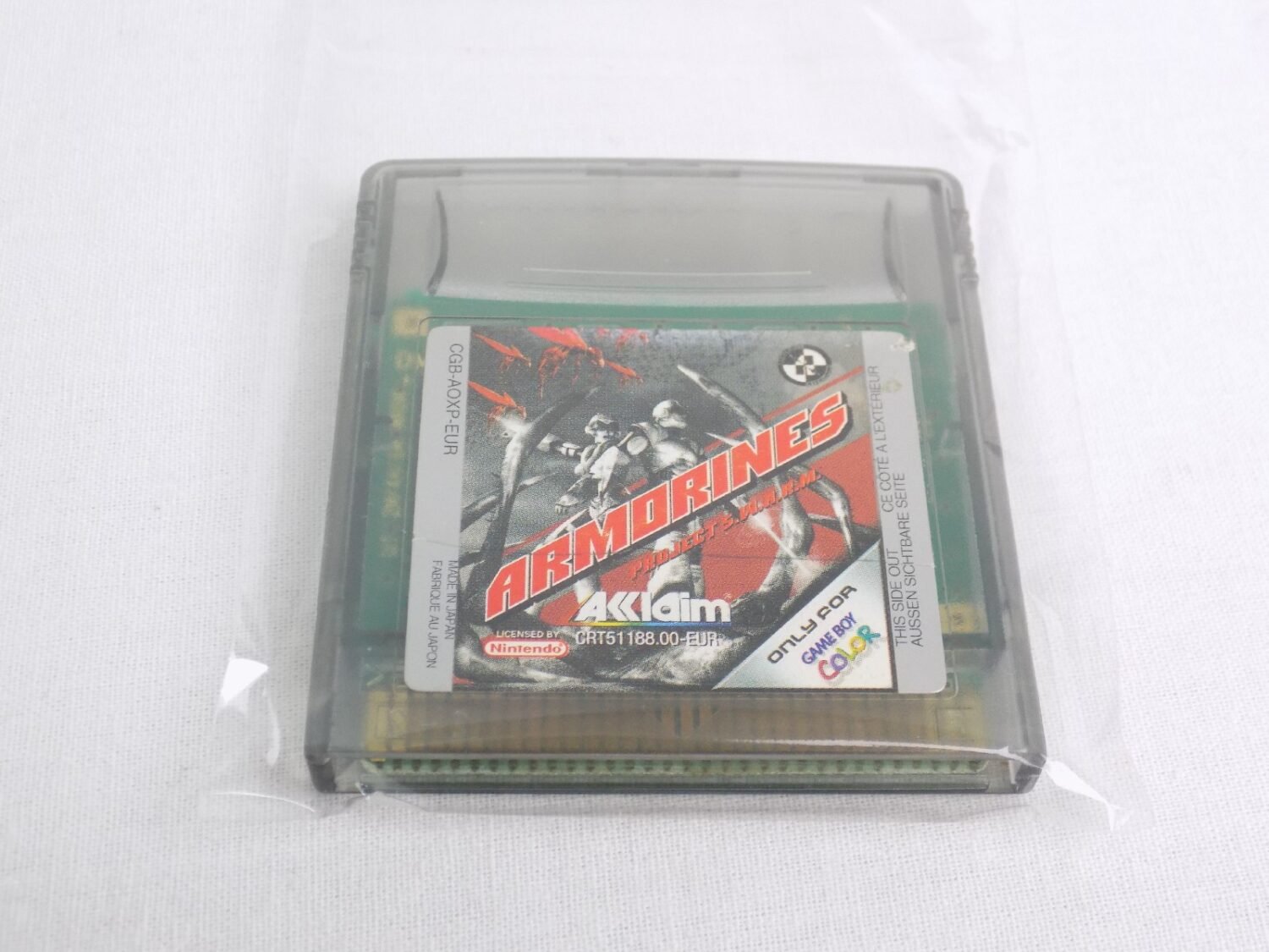 Gameboy Like New Color Game Boy Armorines Project S.W.A.R.M. Grade A ...