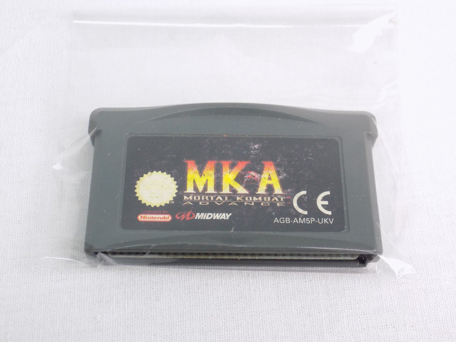 Gameboy Like New Game Boy Advance GBA Mortal Kombat Advance MKA Grade A ...