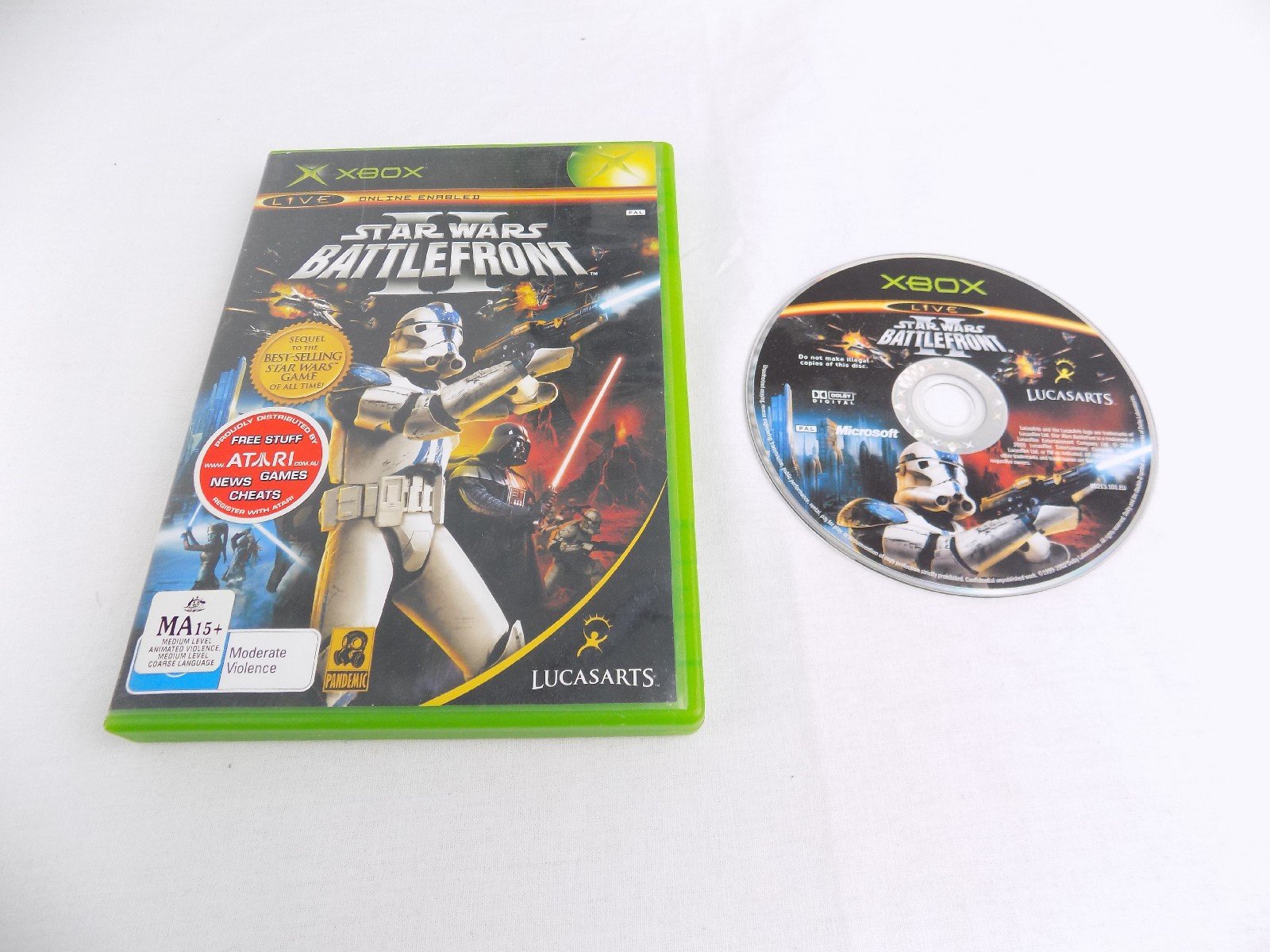 Mint Disc Xbox Original Star Wars Battlefront II 2 Free Postage ...
