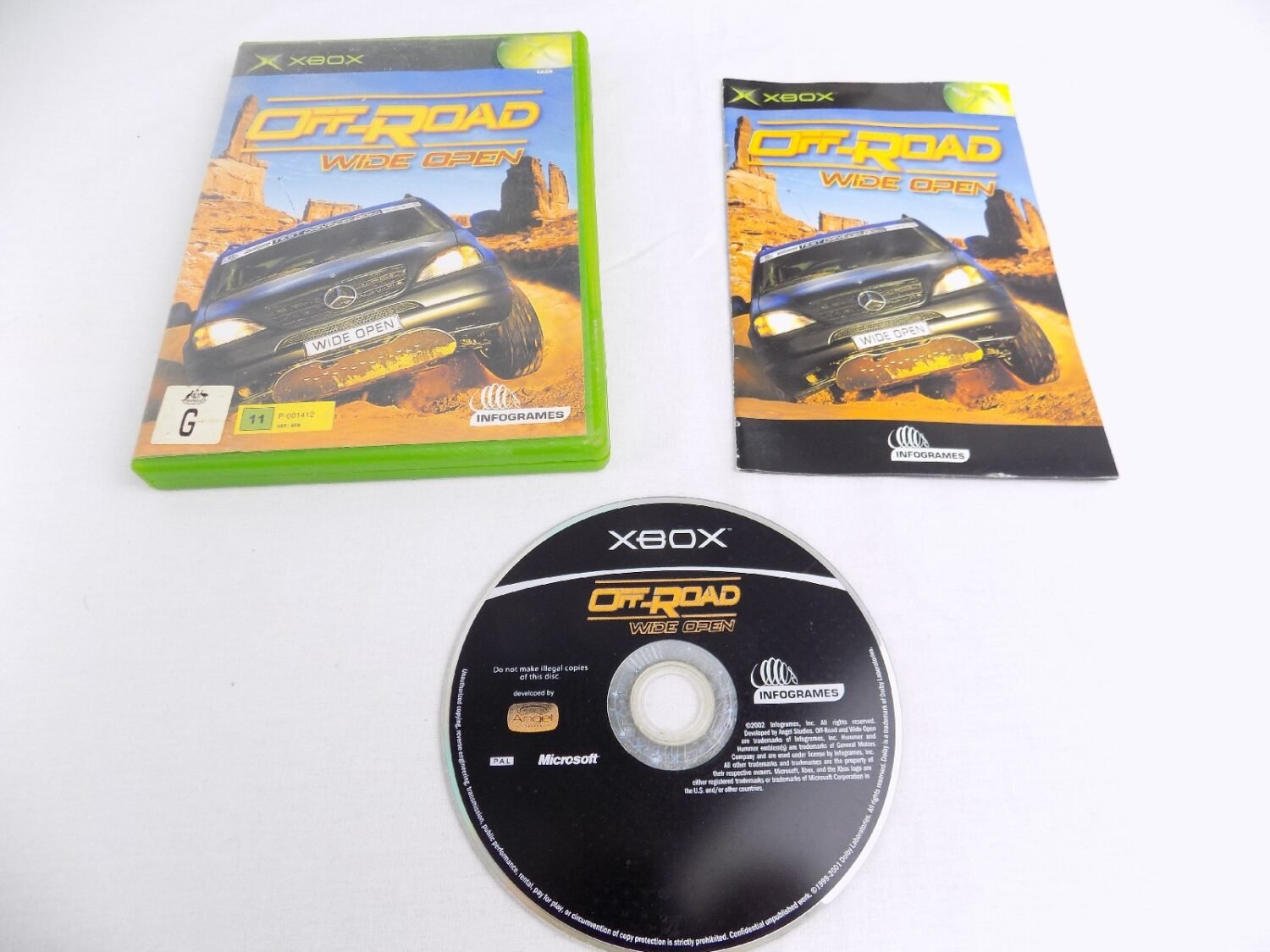 Mint Disc Xbox Original Off Road Wide Open Free Postage - Starboard Games