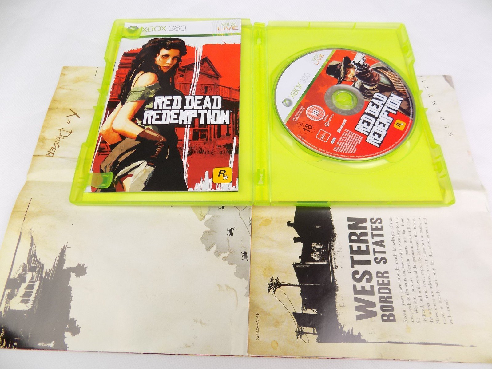 Mint Disc Xbox 360 Red Dead Redemption Includes Map & Manual – Inc ...