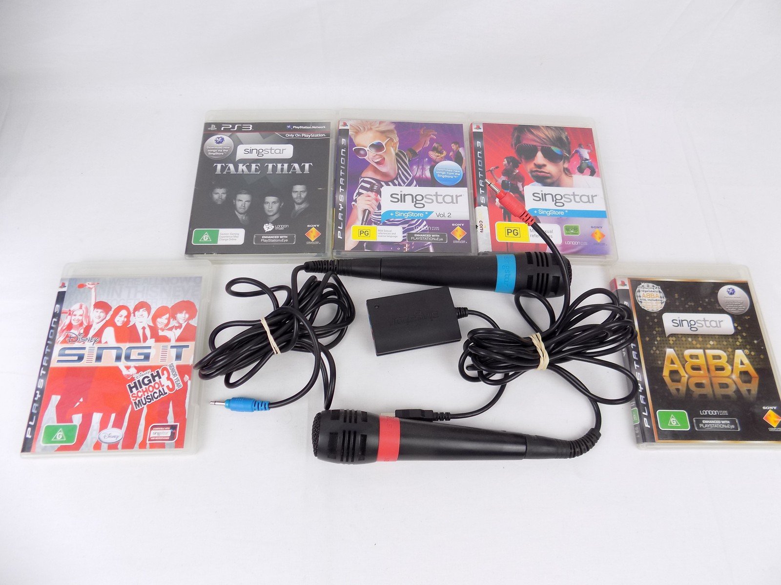 Like New Huge Playstation 3 Ps3 Singstar Sing Star Bundle Mics + Usb ...