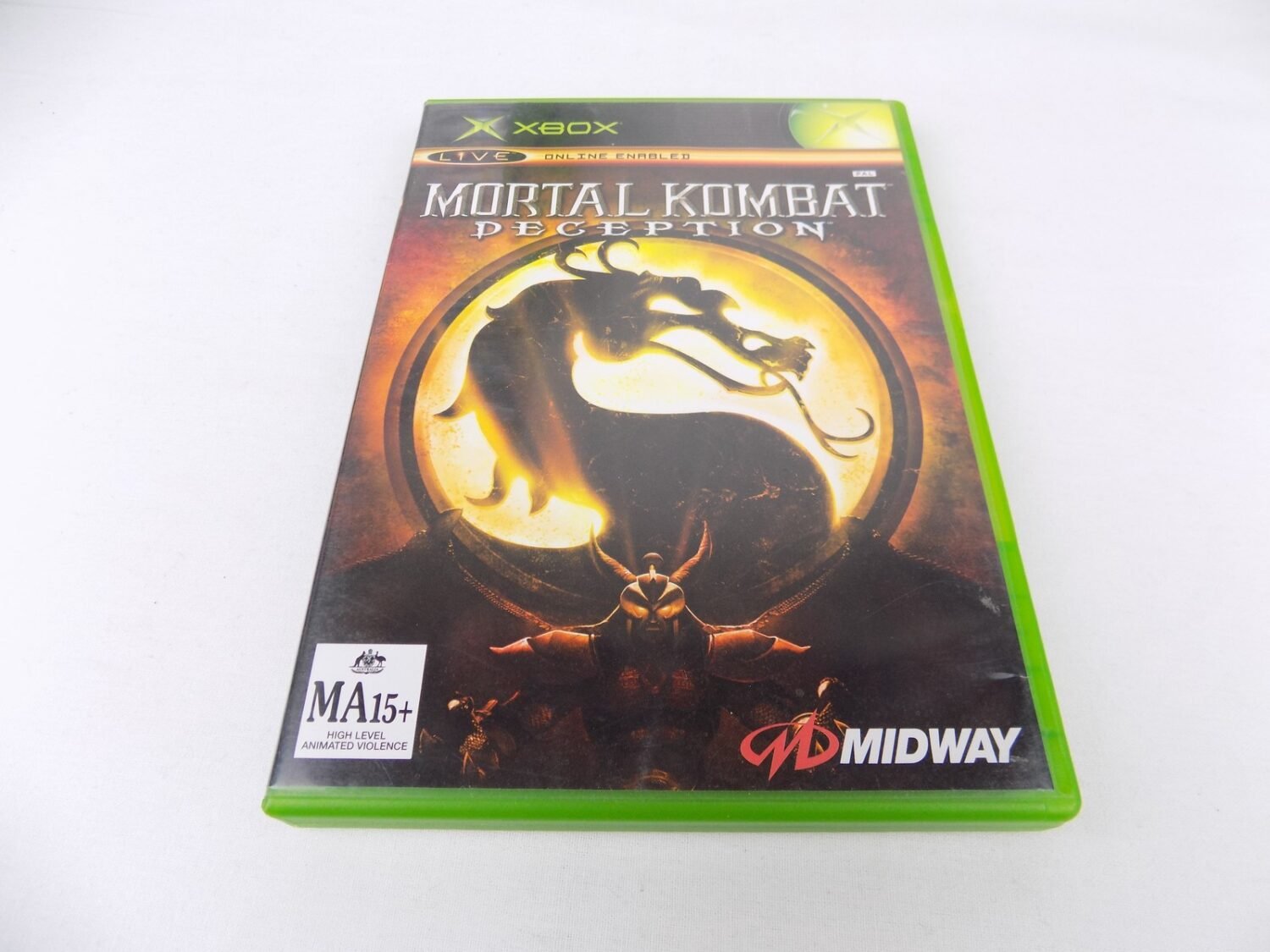 Mint Disc Xbox Original Mortal Kombat Deception - Inc Manual ...