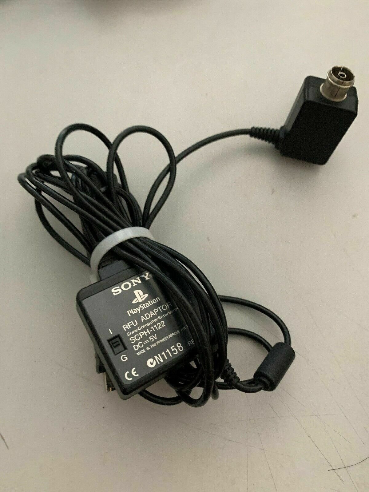 GENUINE OFFICIAL SONY PLAYSTATION 1 & 2 RFU ADAPTOR SCPH-1122 RF TV ...