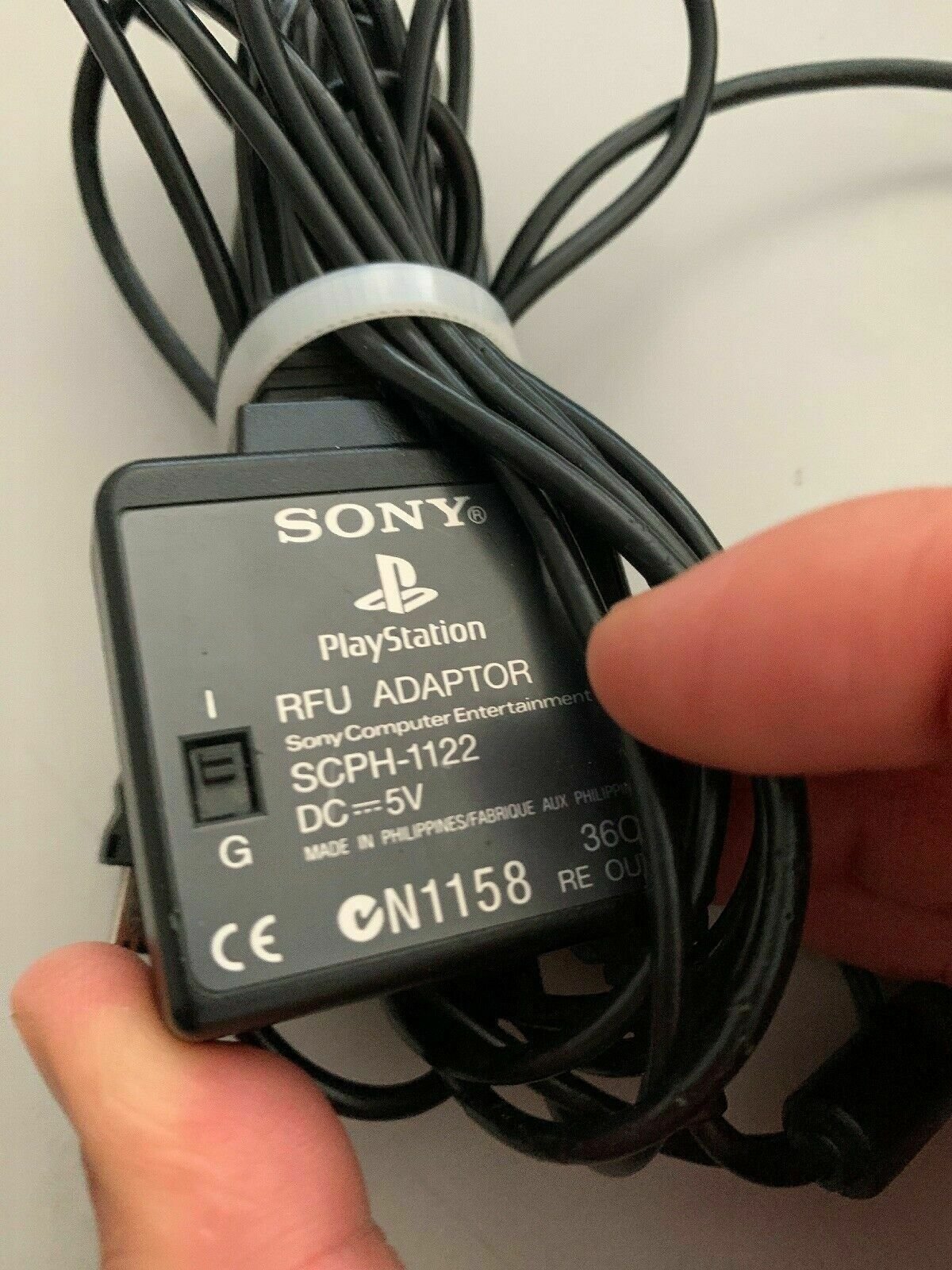 GENUINE OFFICIAL SONY PLAYSTATION 1 & 2 RFU ADAPTOR SCPH-1122 RF TV ...