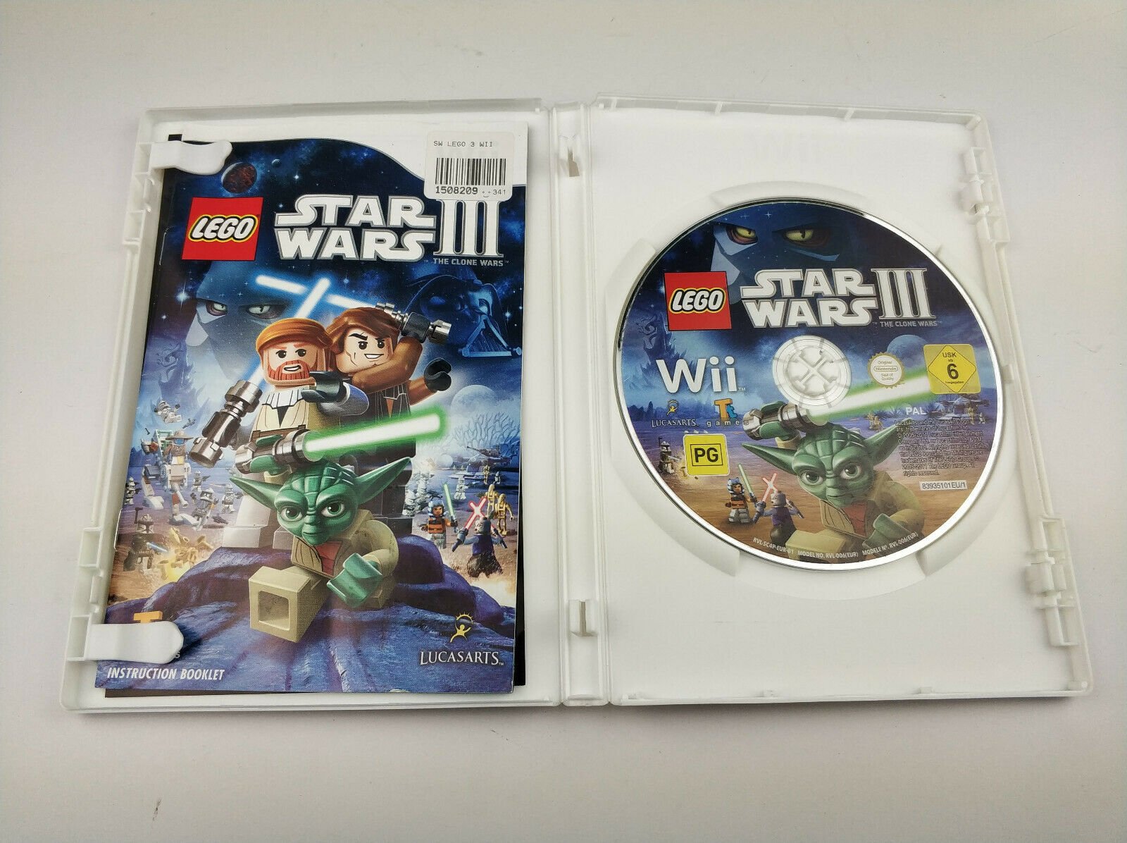 Mint Disc Nintendo Wii Lego Star Wars 3 The Clone Wars Wii U Comp ...