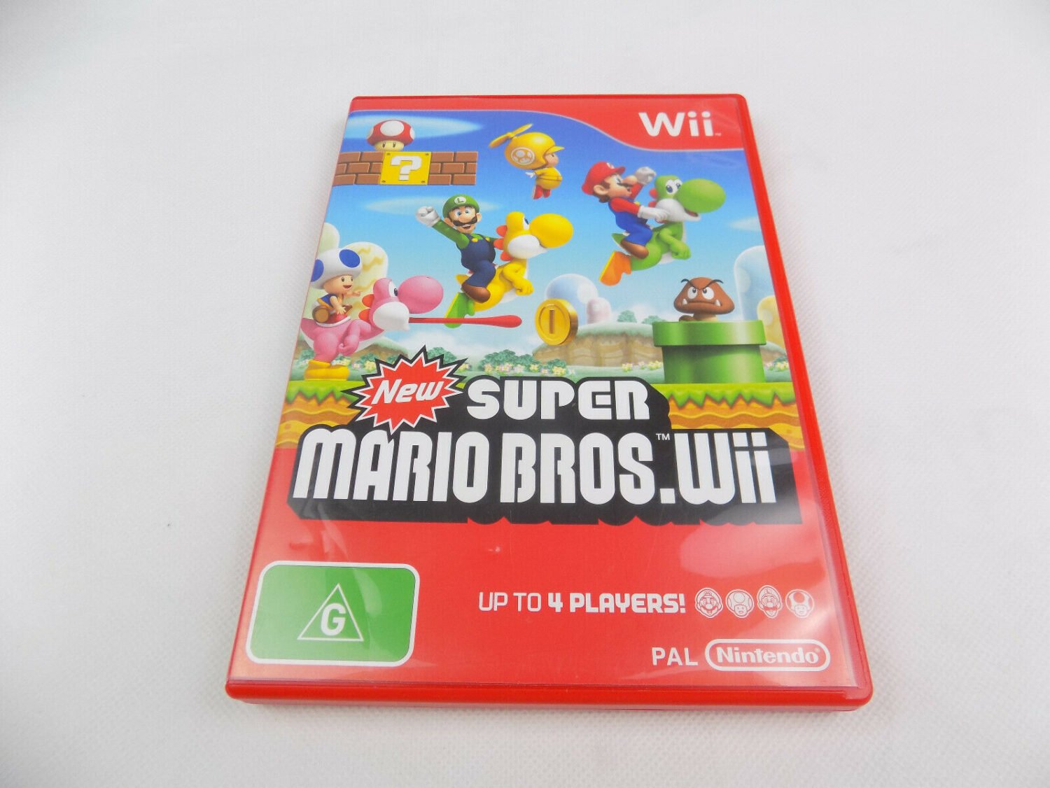 Mint Disc Nintendo Wii New Super Mario Bros. Wii U Comp. - Inc Manual ...