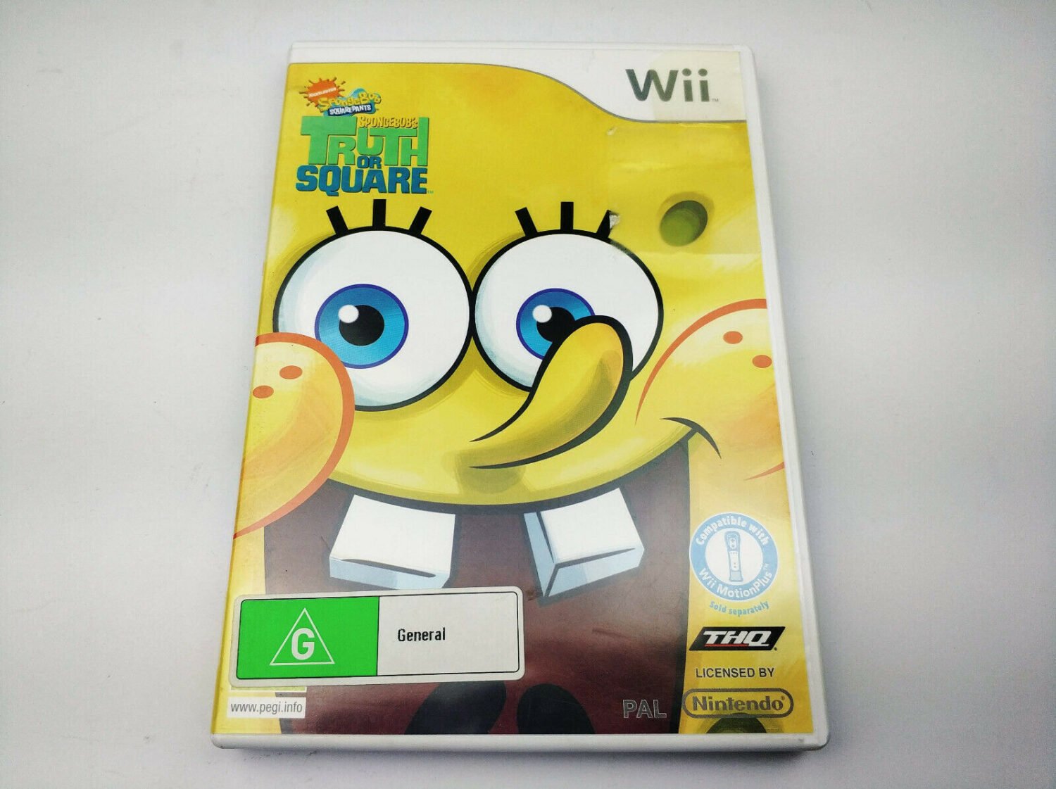Mint Disc Nintendo Wii Spongebob - Truth or Square Wii U Comp. - Inc ...