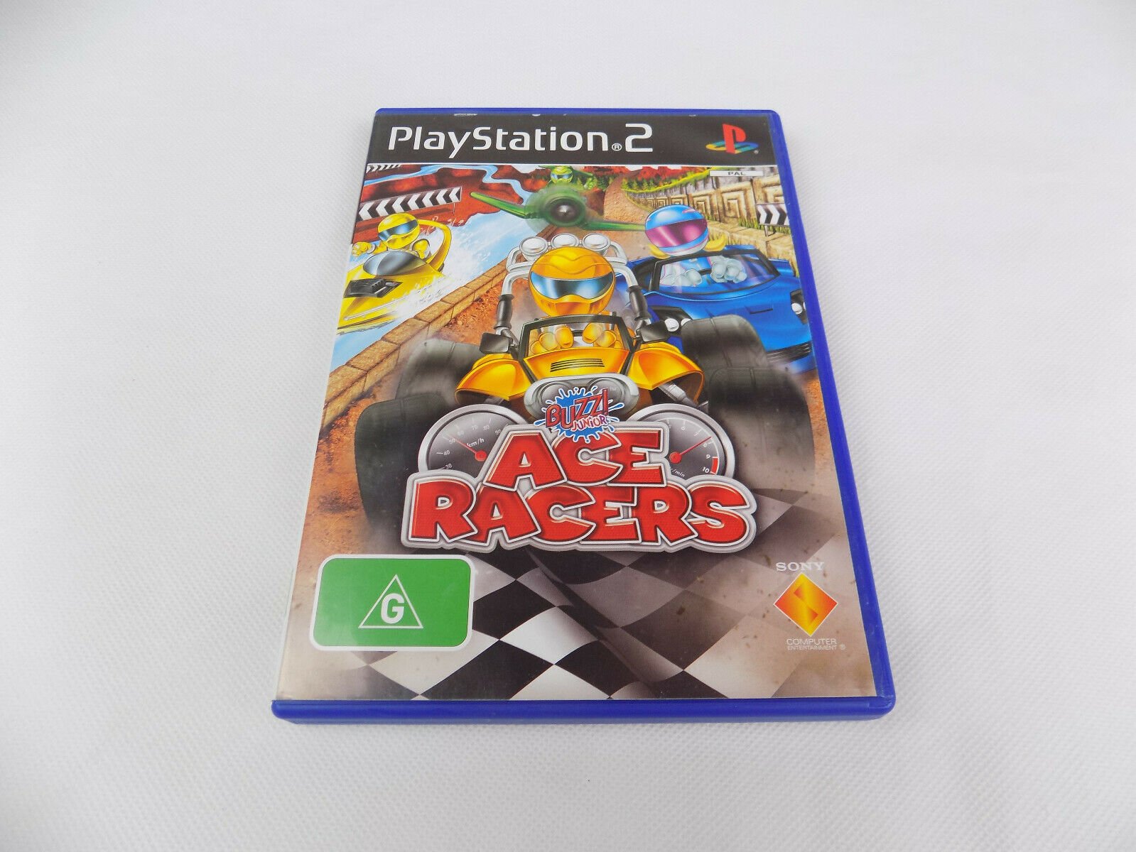 Mint Disc Playstation 2 Ps2 Buzz Junior Ace Racers - Inc Manual ...