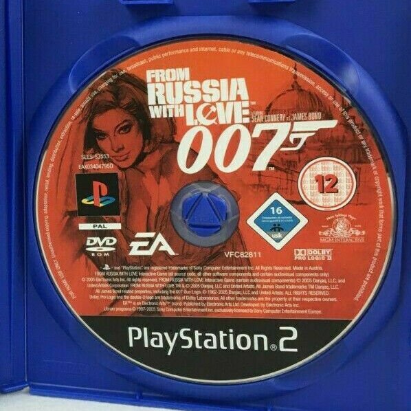 Mint Disc Playstation 2 Ps2 James Bond 007 From Russia With Love – No ...