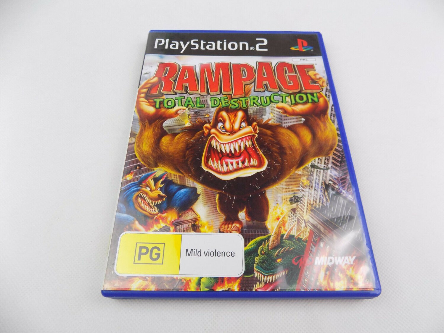 Mint Disc Playstation 2 Ps2 Rampage Total Destruction - Inc Manual ...