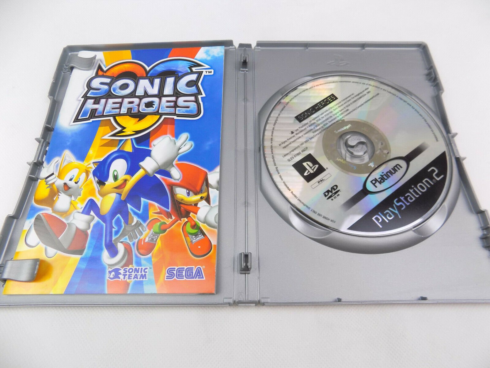 Mint Disc Playstation 2 Ps2 Platinum Sonic Heroes – Inc Manual ...