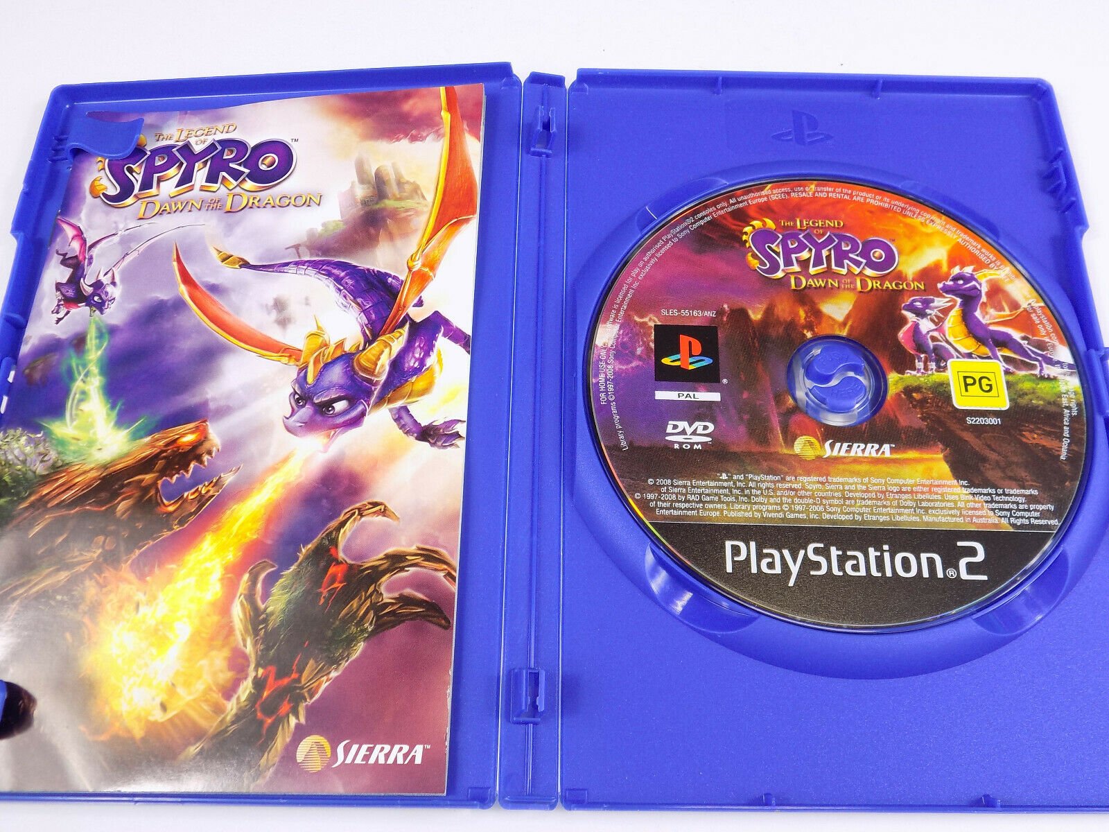 Mint Disc Playstation 2 Ps2 The Legend of Spyro Dawn of the Dragon ...