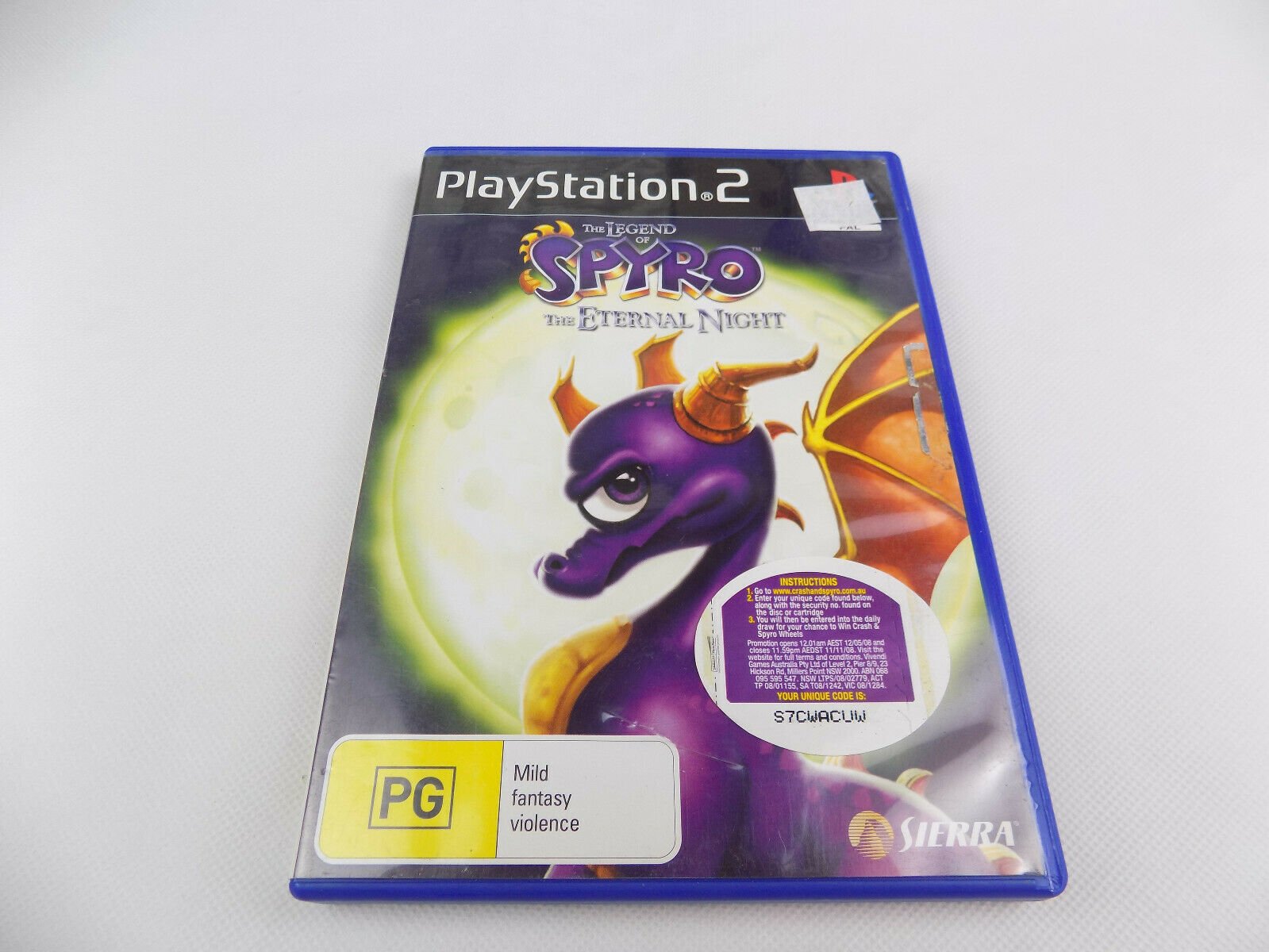 Mint Disc Playstation 2 Ps2 The Legend Of Spyro The Eternal Night - Inc ...