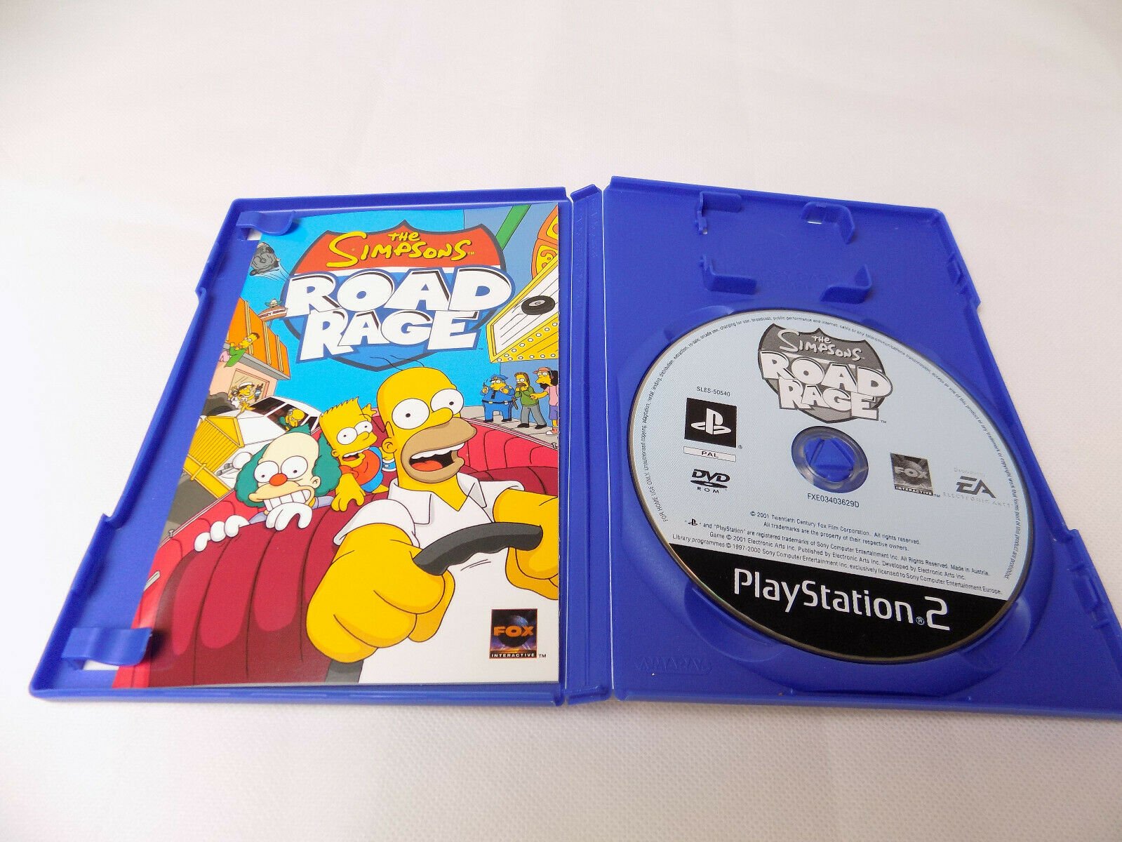 Mint Disc Playstation 2 Ps2 The Simpsons Road Rage – Inc Manual ...