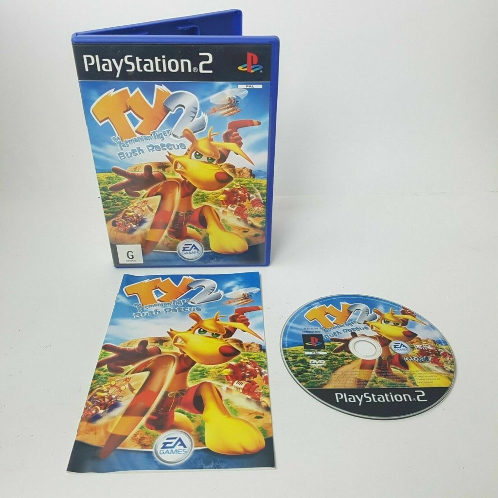 Mint Disc Playstation 2 Ps2 Ty the Tasmanian Tiger 2 Bush Rescue- Inc ...