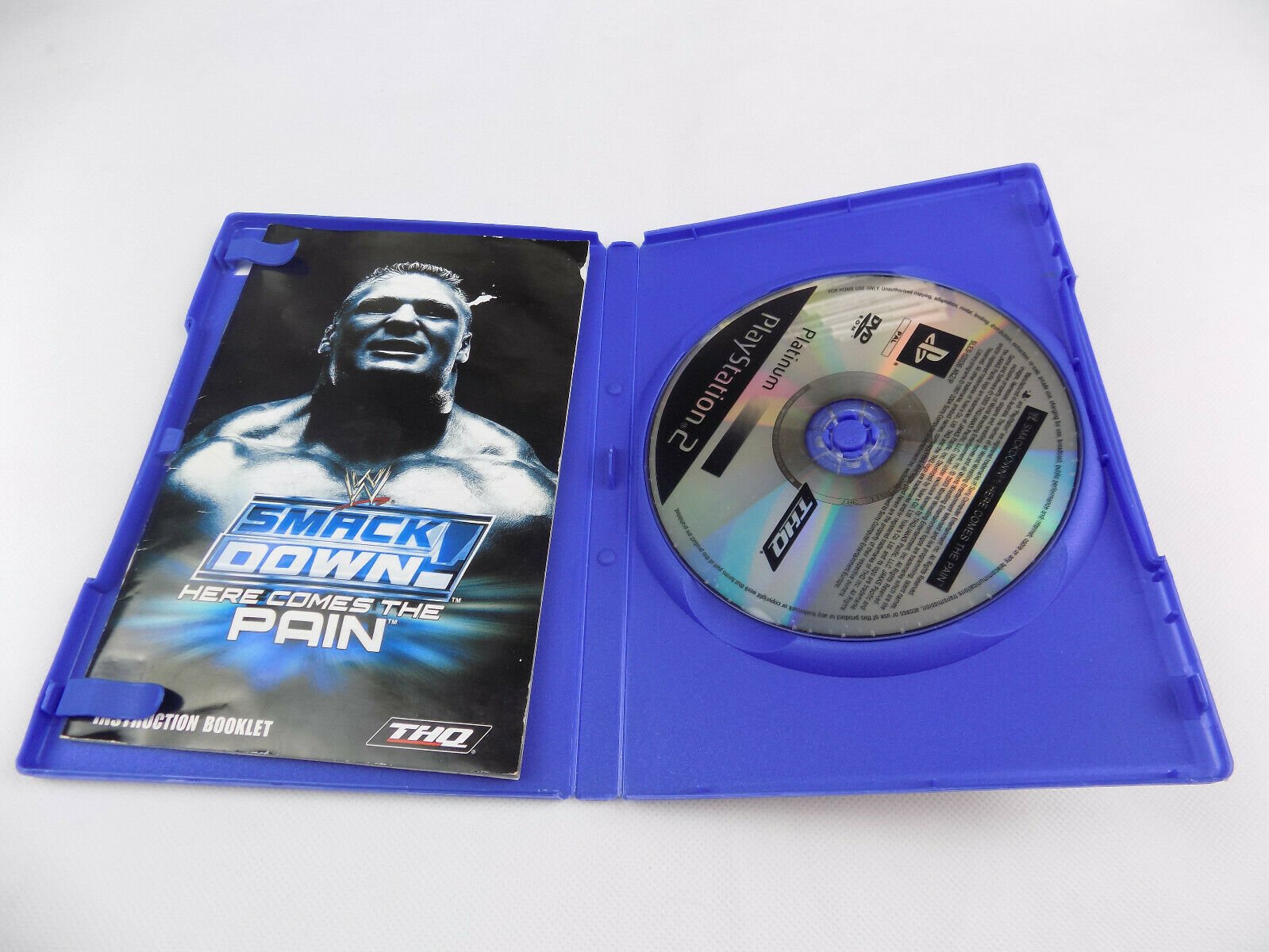 Mint Disc Playstation 2 Ps2 Platinum WWE Smackdown Here Comes The Pain ...