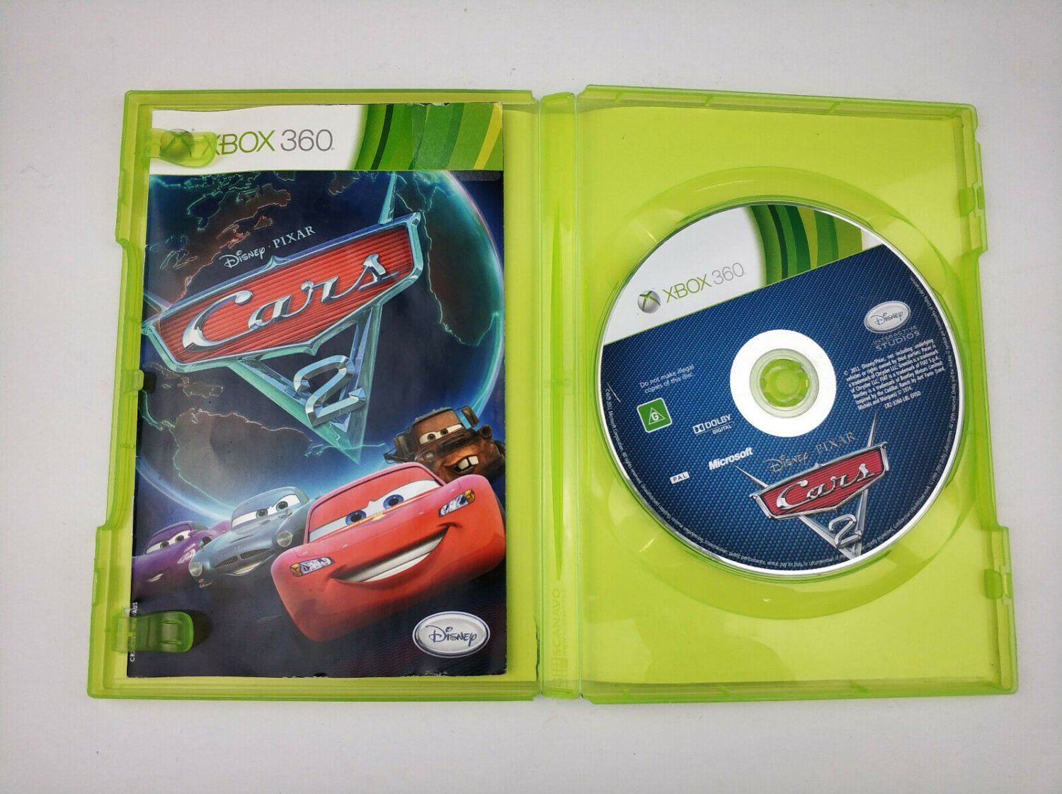 Mint Disc Xbox 360 Disney Pixar Cars 2 II – Inc Manual - Starboard Games