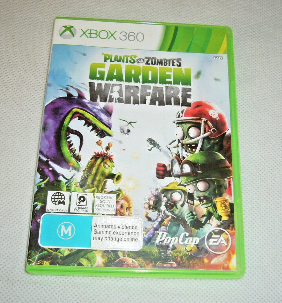 Mint Disc Xbox 360 Plants vs Zombies Garden Warfare - No Manual ...
