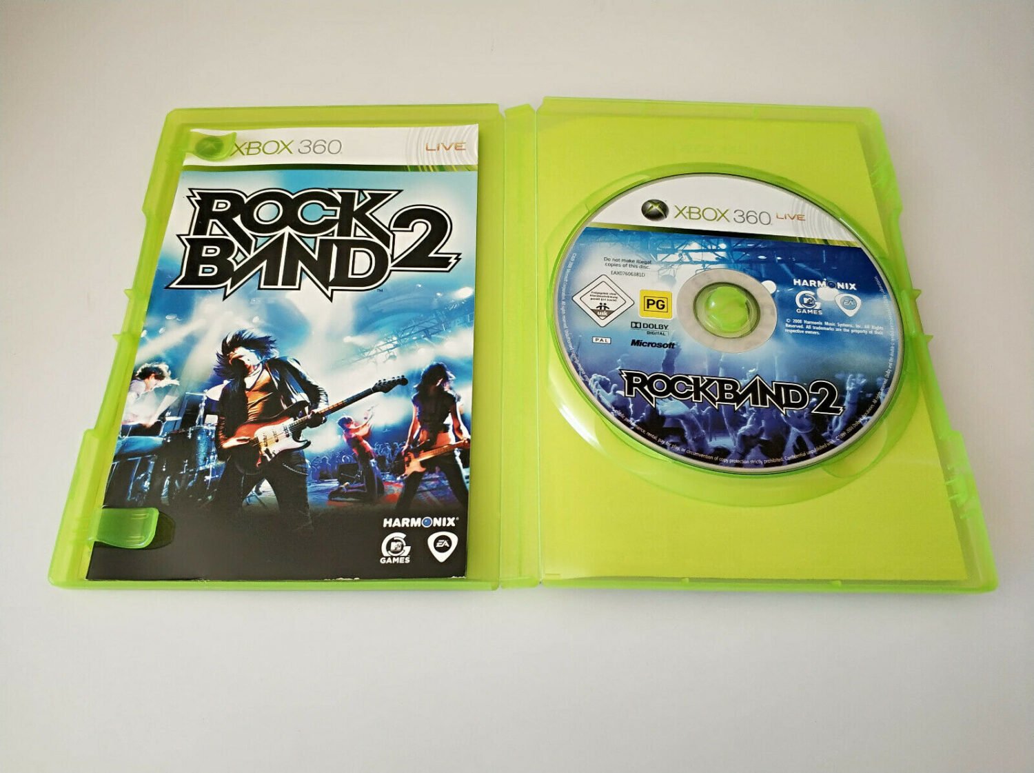 Mint Disc Xbox 360 Rock Band 2 PAL AUSTRALIAN - Inc Manual - Starboard ...