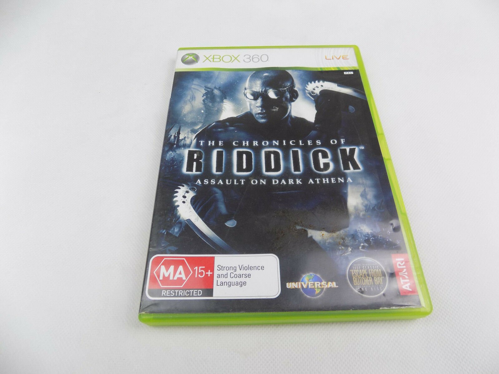 Mint Disc Xbox 360 The Chronicles Of Riddick - Inc Manual - Starboard Games