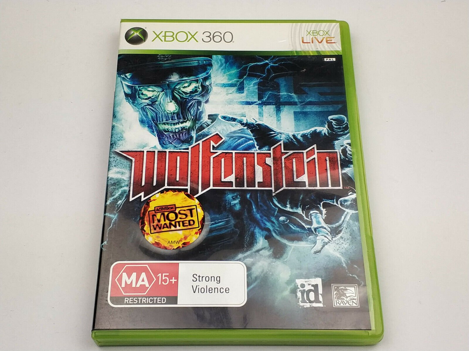 Mint Disc Xbox 360 Wolfenstein - Inc Manual - Starboard Games