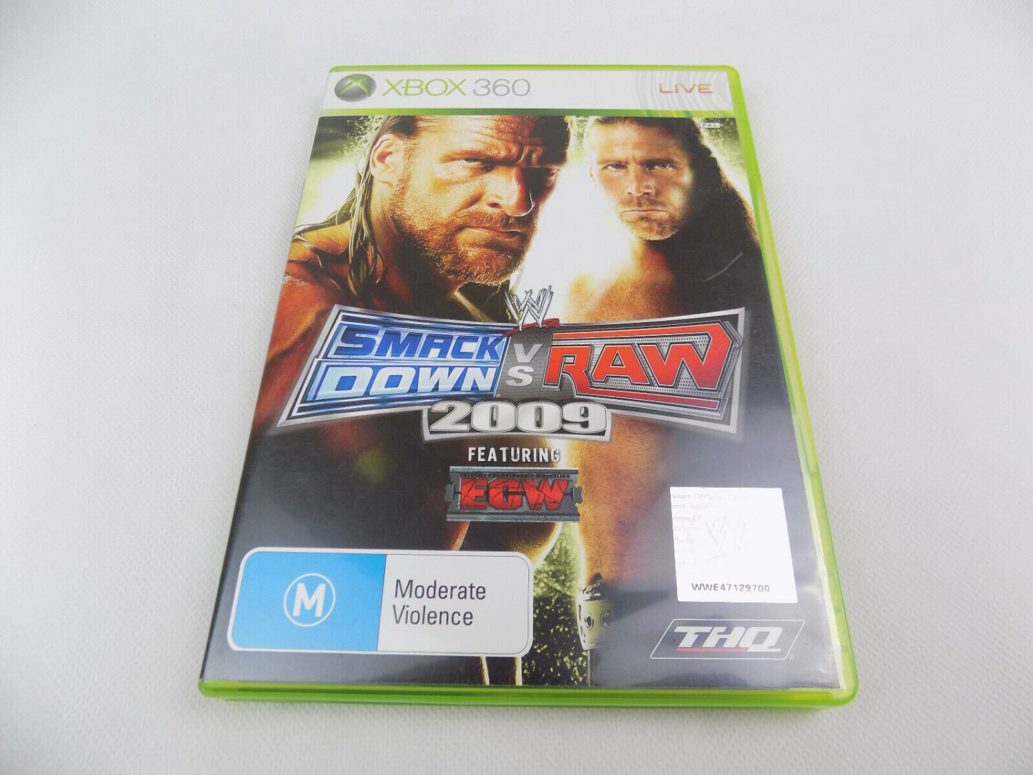 Mint Disc Xbox 360 WWE Smackdown vs Raw 2009 2k09 09 - Inc Manual ...