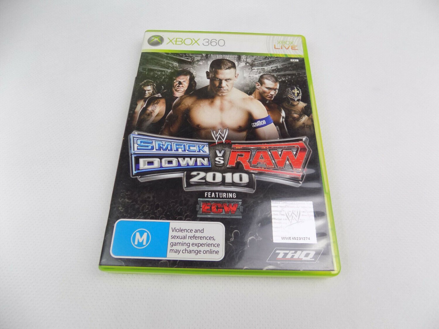 Mint Disc Xbox 360 WWE Smackdown VS RAW 2010 2k10 10 - Inc Manual ...
