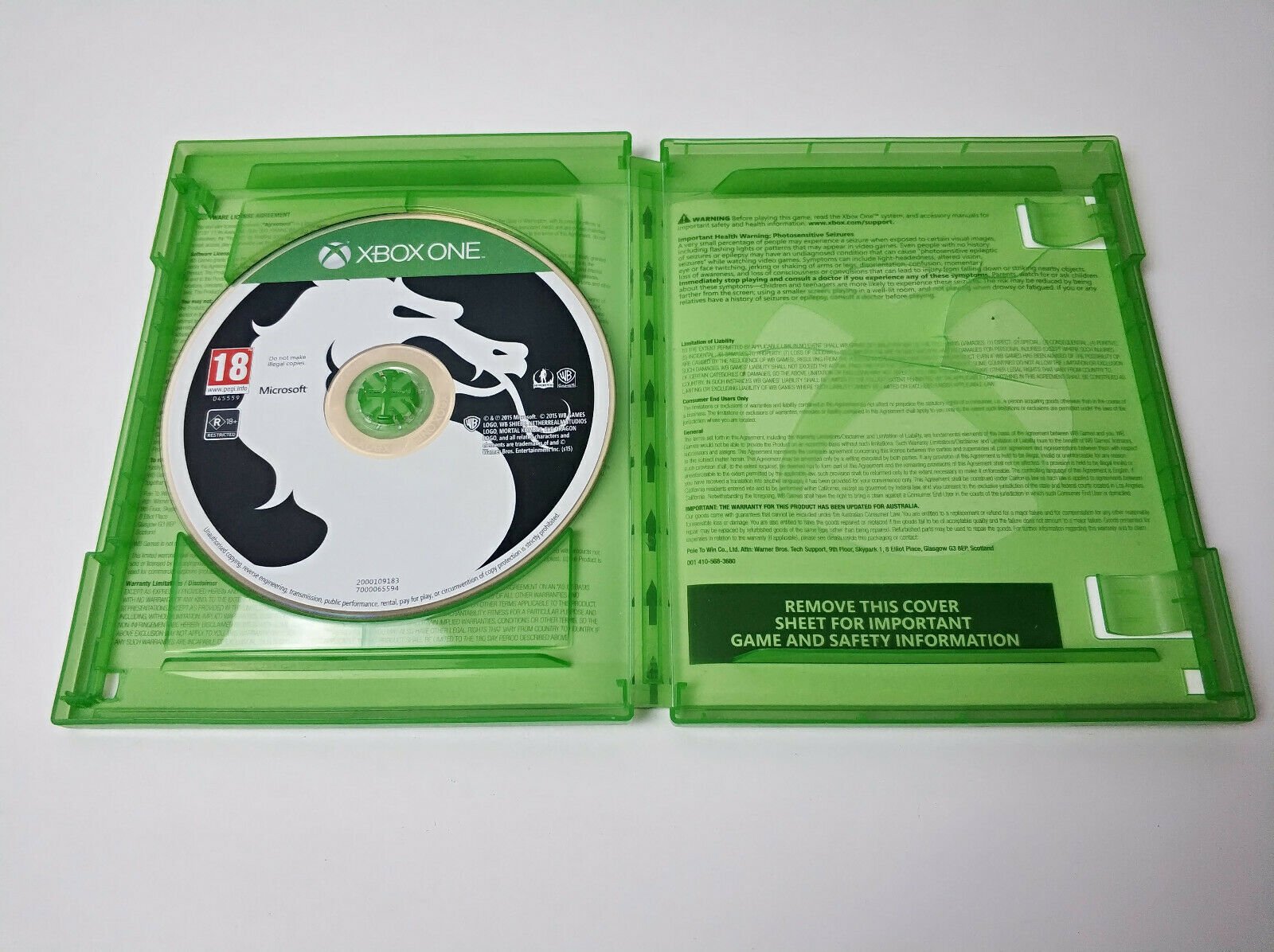 Mint Disc Xbox One Mortal Kombat X Free Postage - Starboard Games