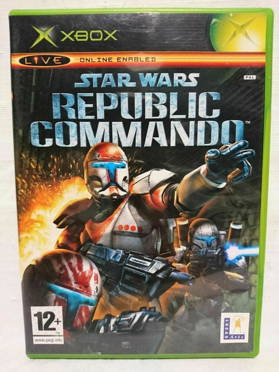 Mint Disc Xbox Original Star Wars Republic Commando Inc Manual