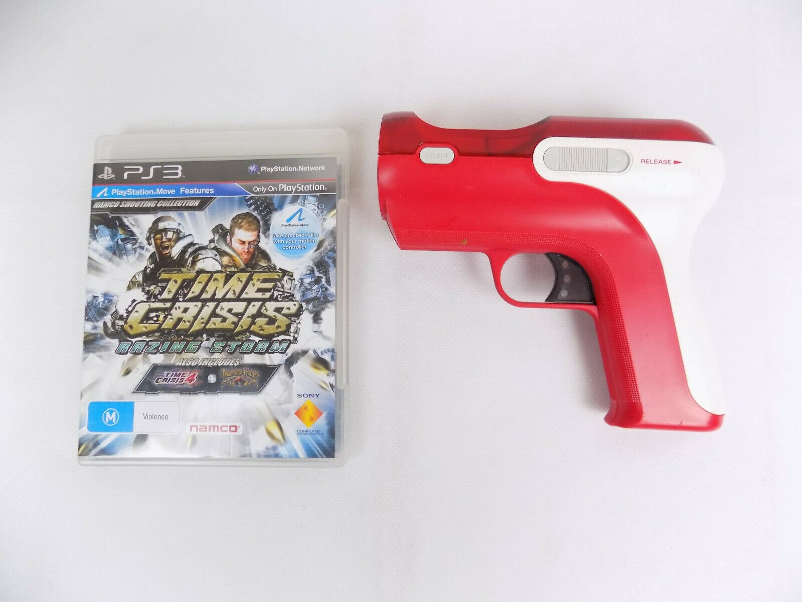 Playstation 3 Ps3 Genuine Move Light Gun + Time Crisis Racing Storm ...