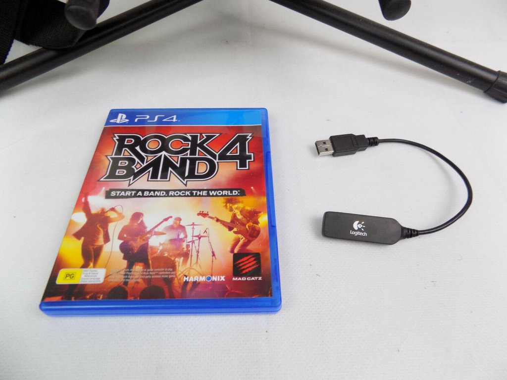 Playstation 4 / 5 Ps4 Ps5 Logitech Real Wooden Guitar Hero Rock Band 4 ...