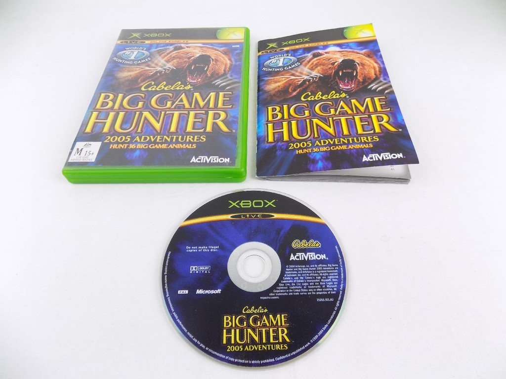 Mint Disc Xbox Original Cabela's Big Game Hunter 2005 Adventures ...