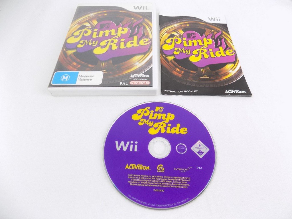 Mint Disc Nintendo Wii Pimp My Ride Mtv Wii U Comp. Free Postage ...