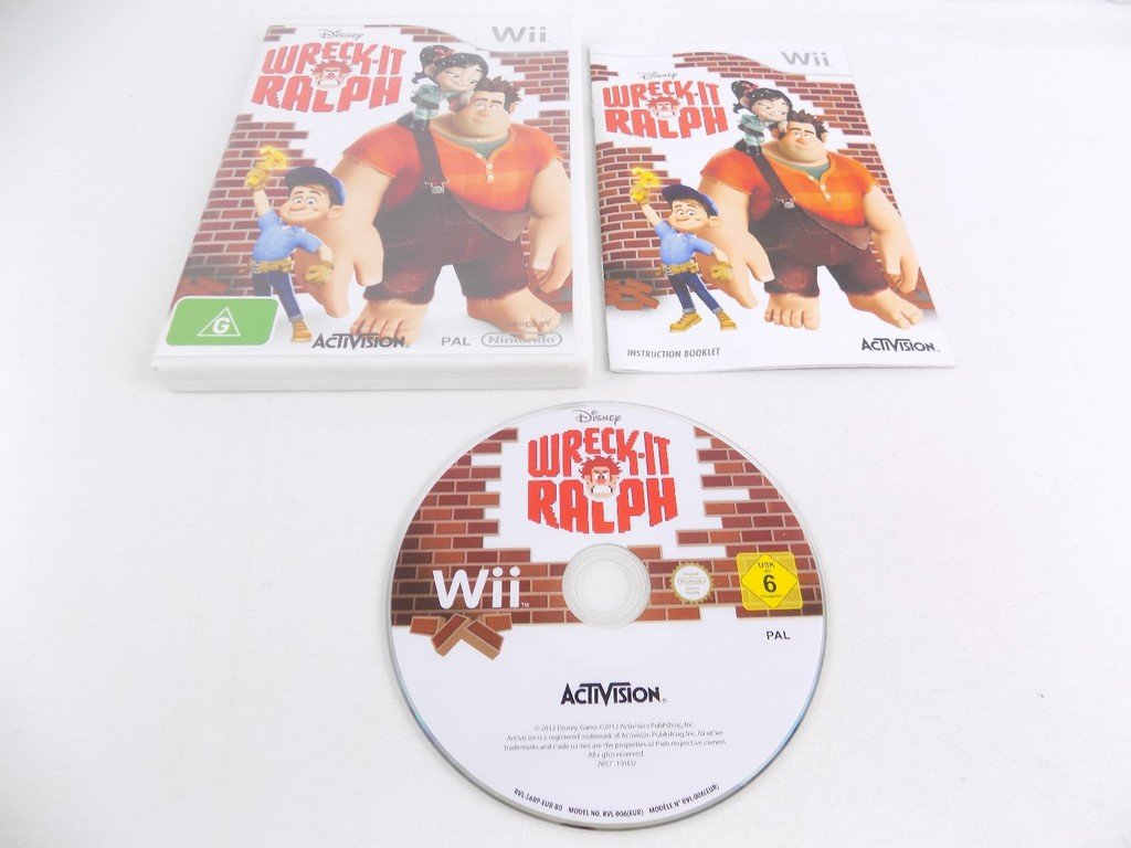 Mint Disc Nintendo Wii Wreck-It Ralph Wii U Comp. Free Postage ...