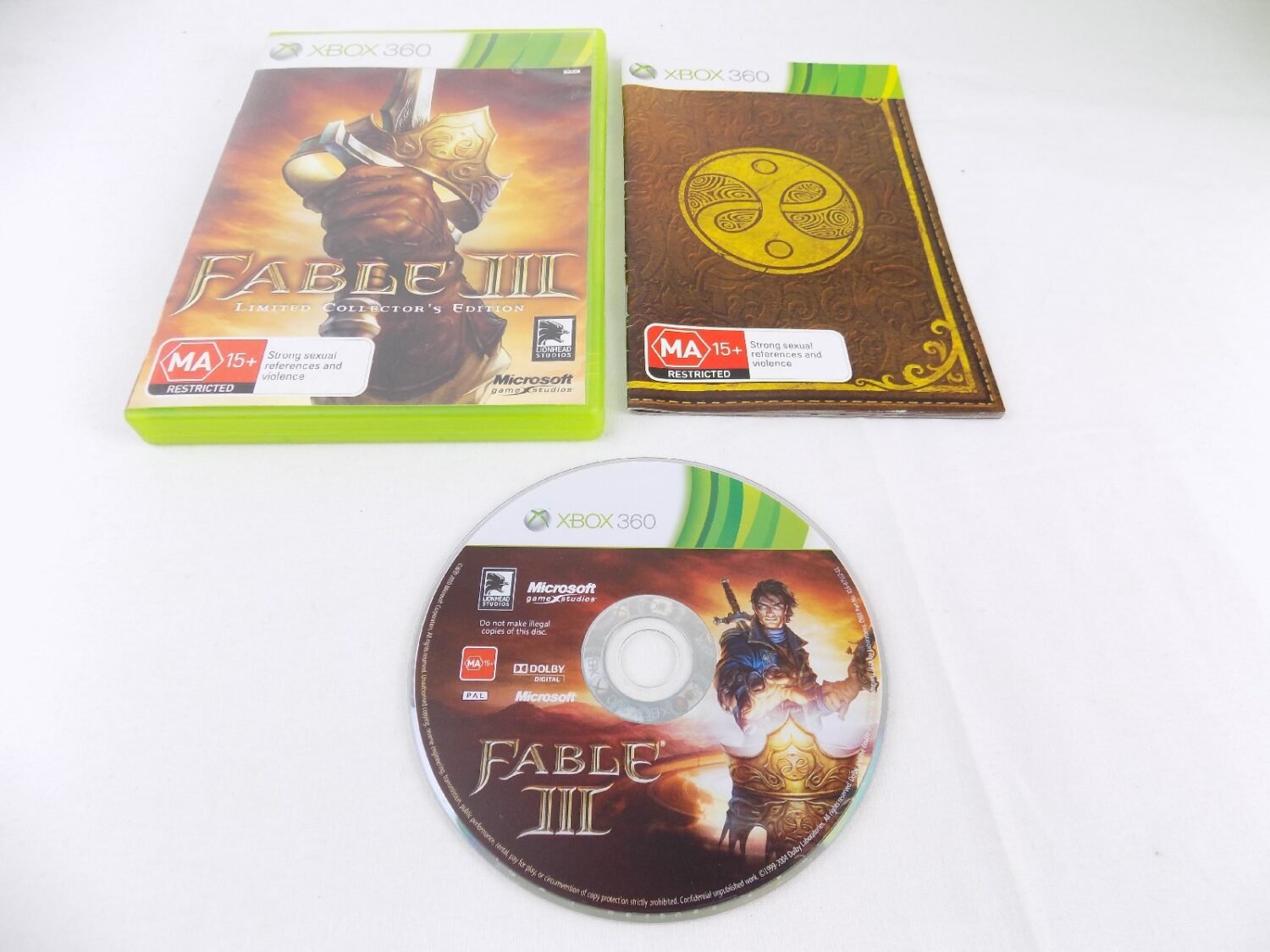 Mint Disc Xbox 360 Fable III: Limited Collector's Edition 3 Free ...