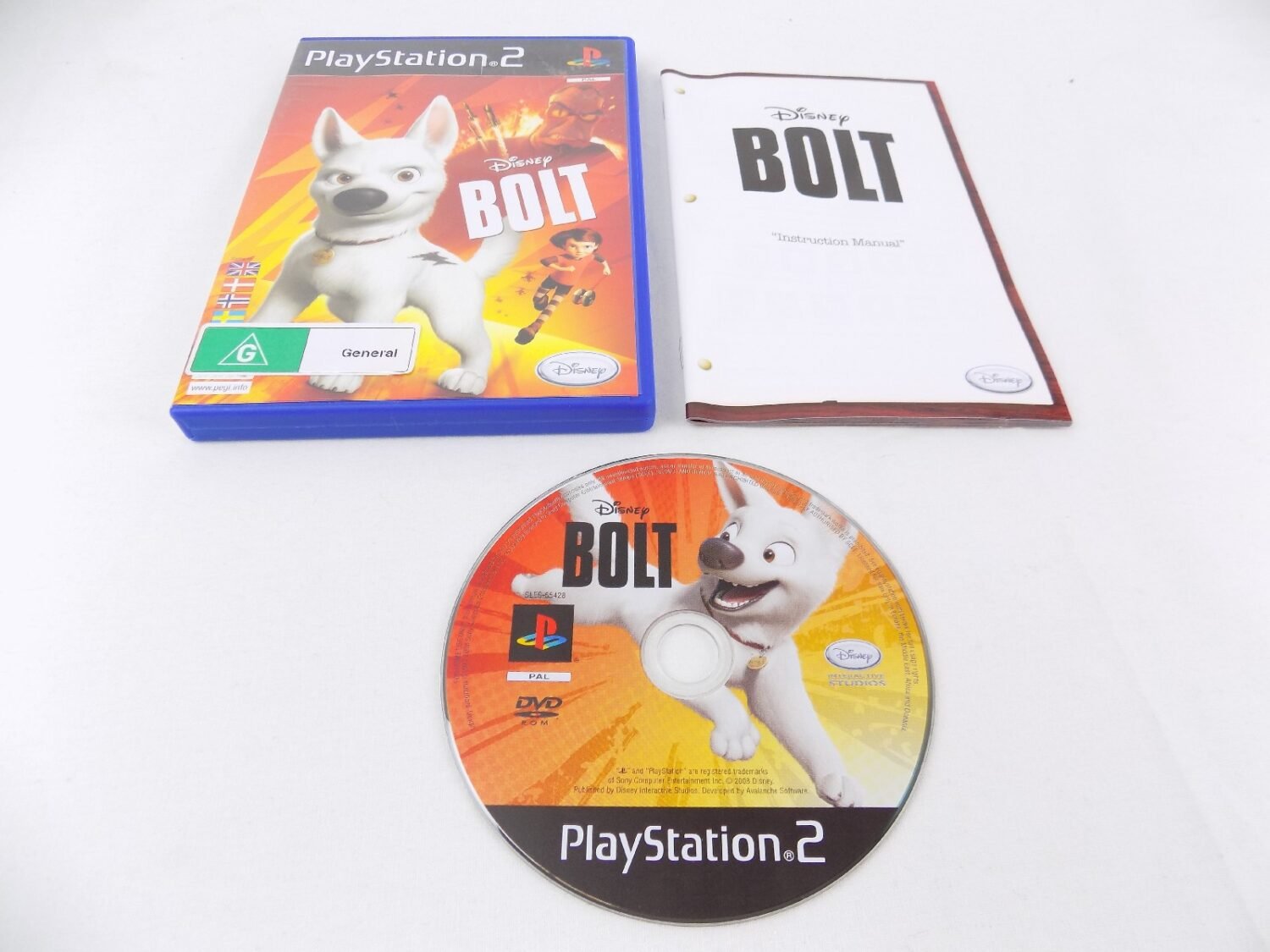 Mint Disc Playstation 2 Ps2 Disney Bolt Free Postage - Starboard Games