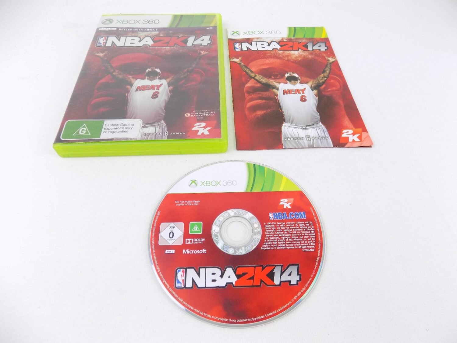 Mint Disc Xbox 360 NBA 2K14 2014 14 Free Postage - Starboard Games