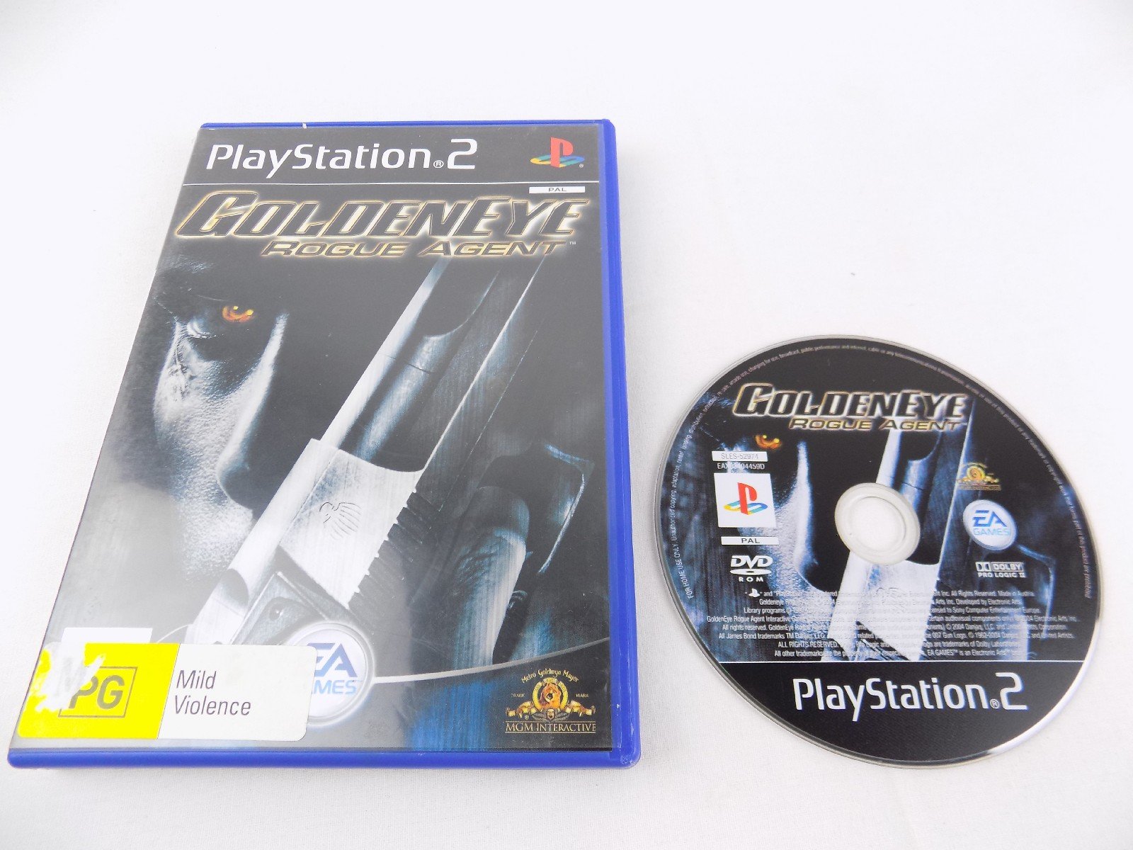 Mint Disc Playstation 2 Ps2 GoldenEye Rogue Agent Golden Eye No Manual ...